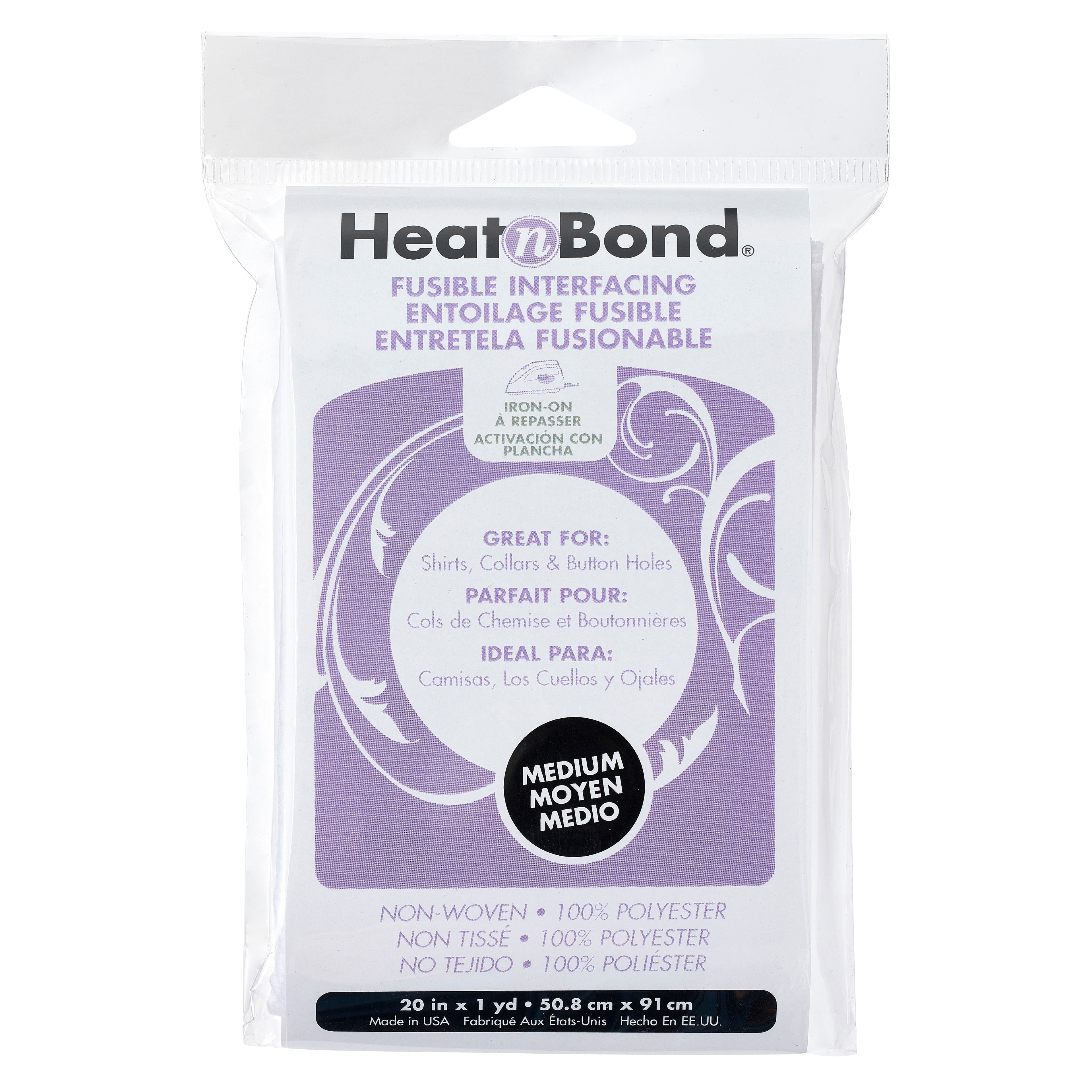 12 Pack: Heat N Bond® Non-Woven Medium Fusible Interfacing - Walmart.com