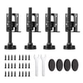 12 Pack Heavy Duty Black Adjustable Leveling Feet For Workbench Table ...