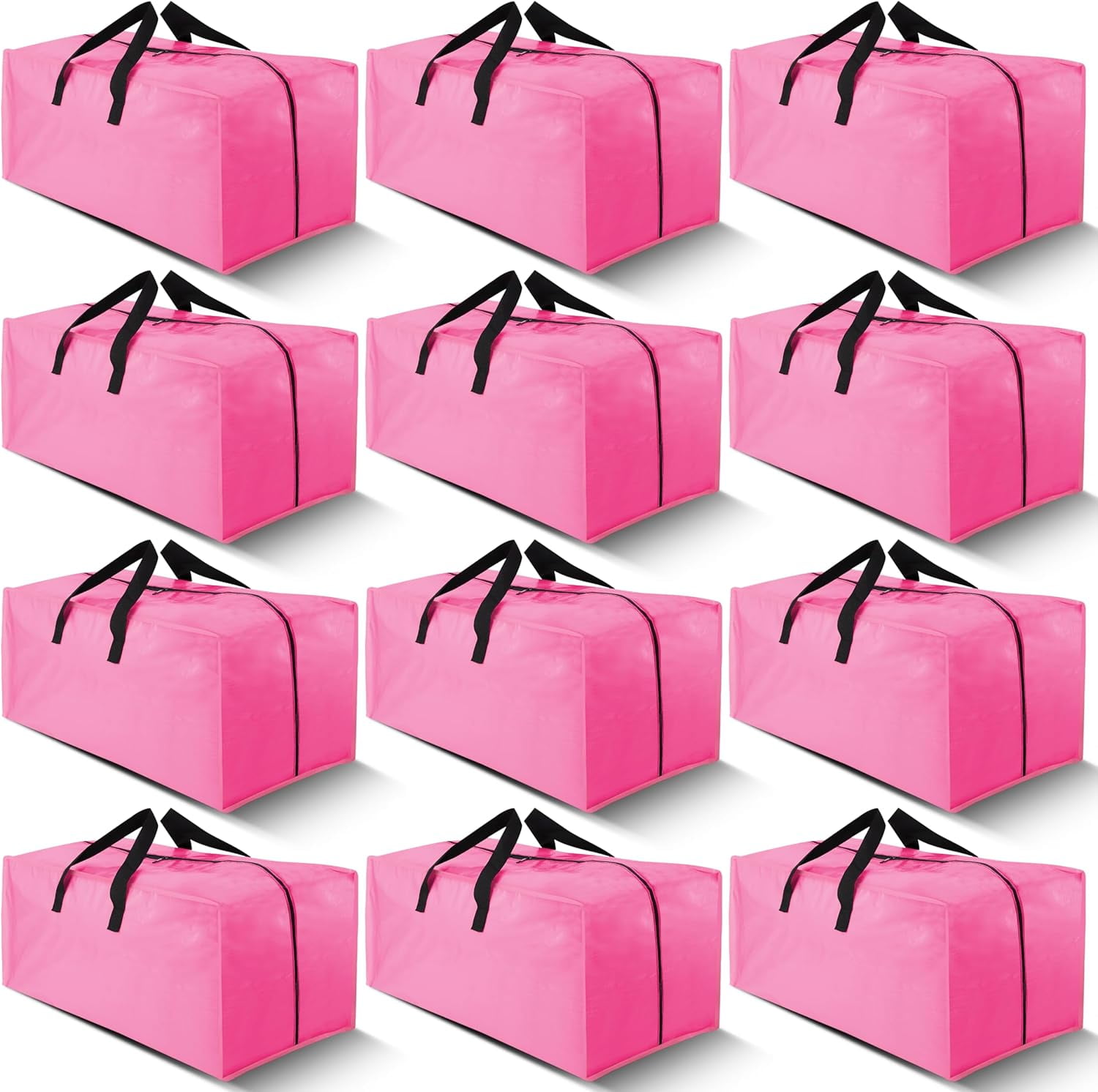 12 Pack Heavy Duty Extra Large Moving Bags with Backpack Straps ...