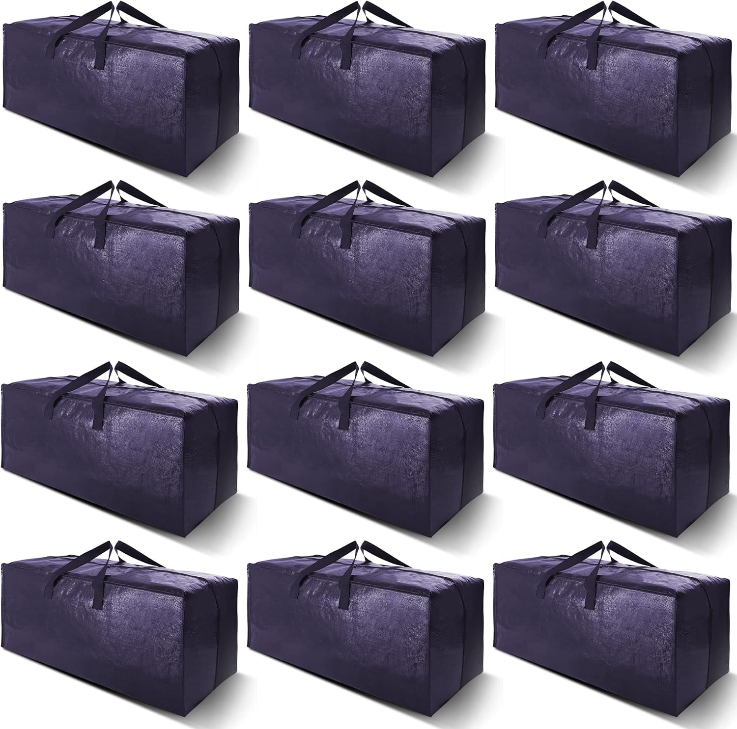 12 Pack Heavy Duty Extra Large Moving Bags W/Backpack Straps - Strong ...