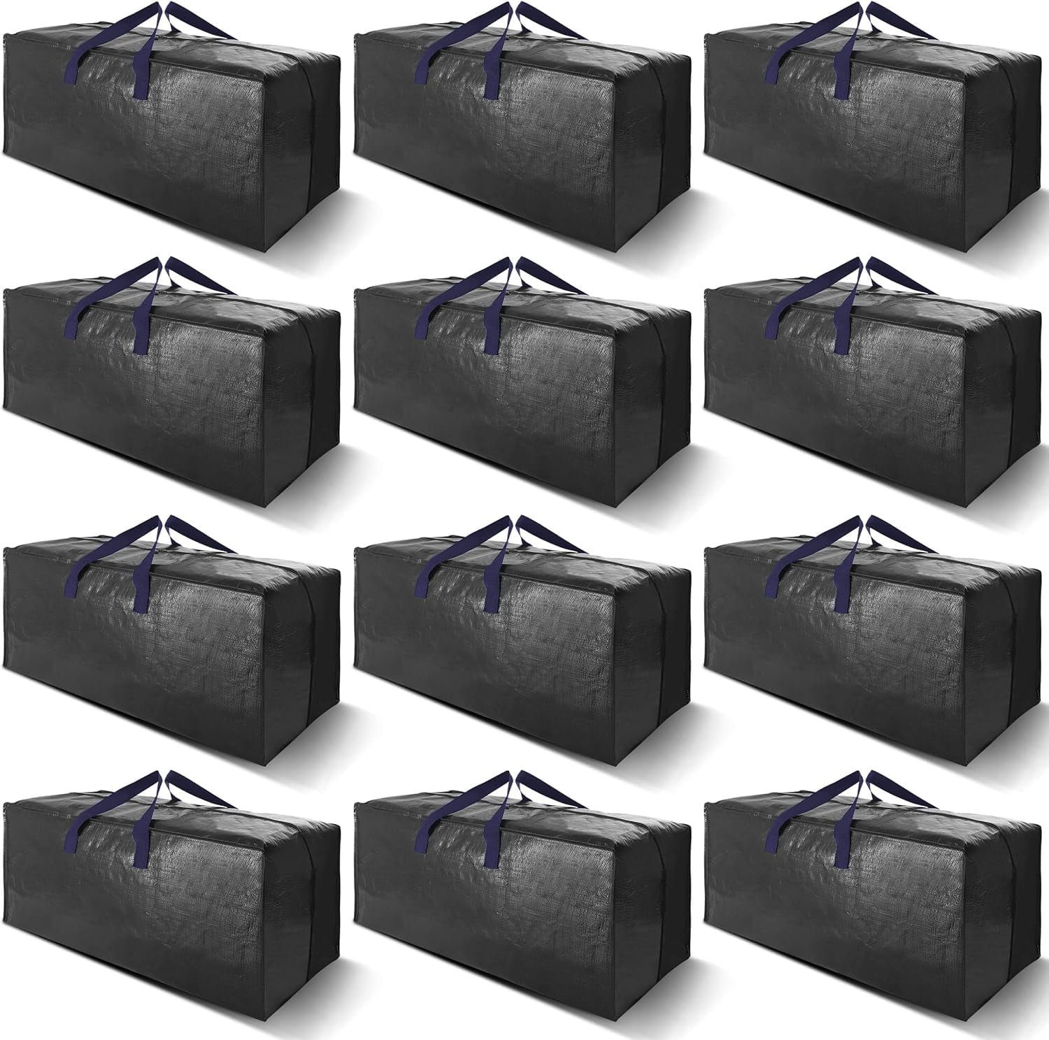12 Pack Heavy Duty Extra Large Moving Bags W/Backpack Straps - Strong ...