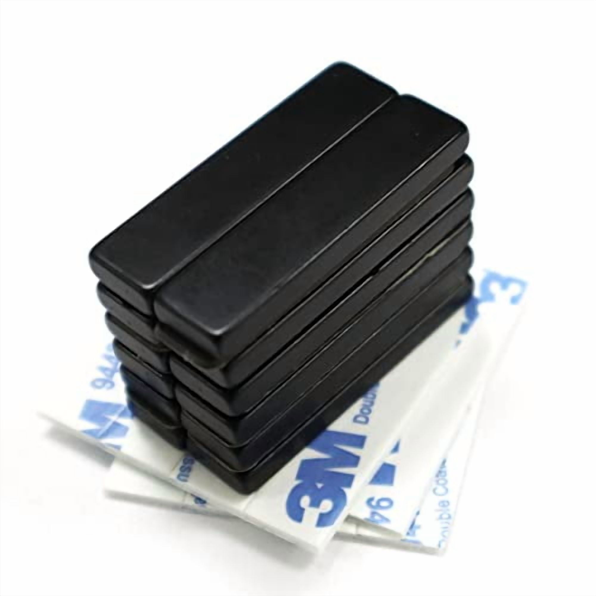 12 Pack Heavy Duty Neodymium Bar Magnets with 3M Adhesive - Strong Rare ...