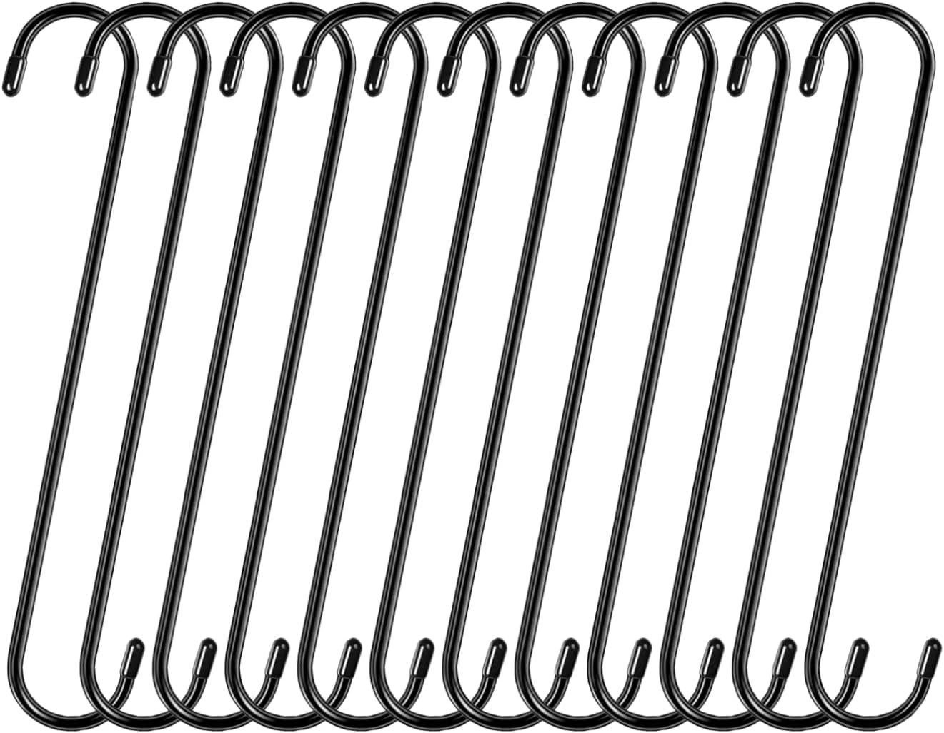 12 Pack Heavy Duty S Hooks for Hanging, 12 inch Extra Large S Hooks for ...
