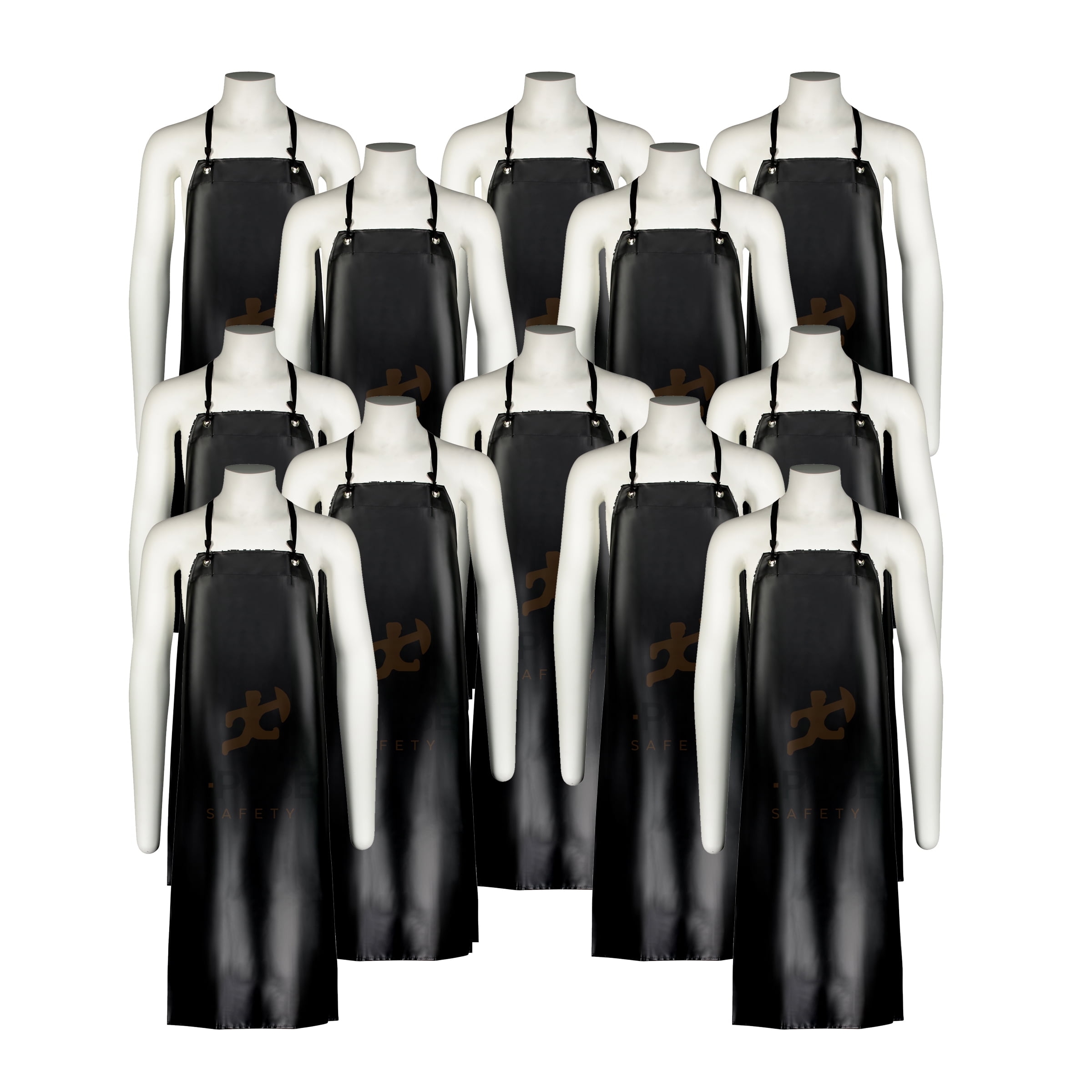 12 Pack Heavy Duty Vinyl Apron - Industrial Grade Waterproof Material ...