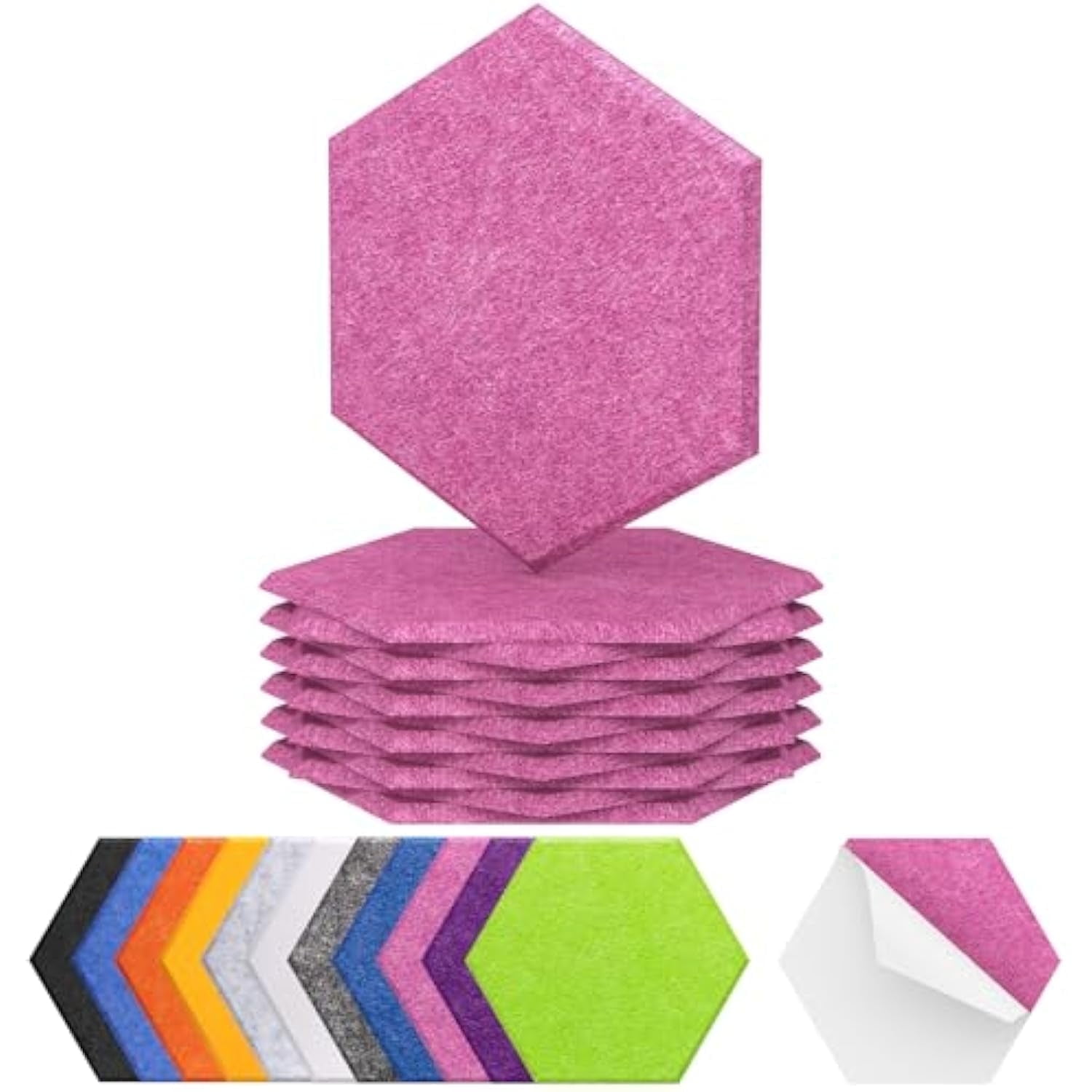 12 Pack Hexagon Acoustic Panels, TONOR 12"x 10"x 0.4" High Density ...