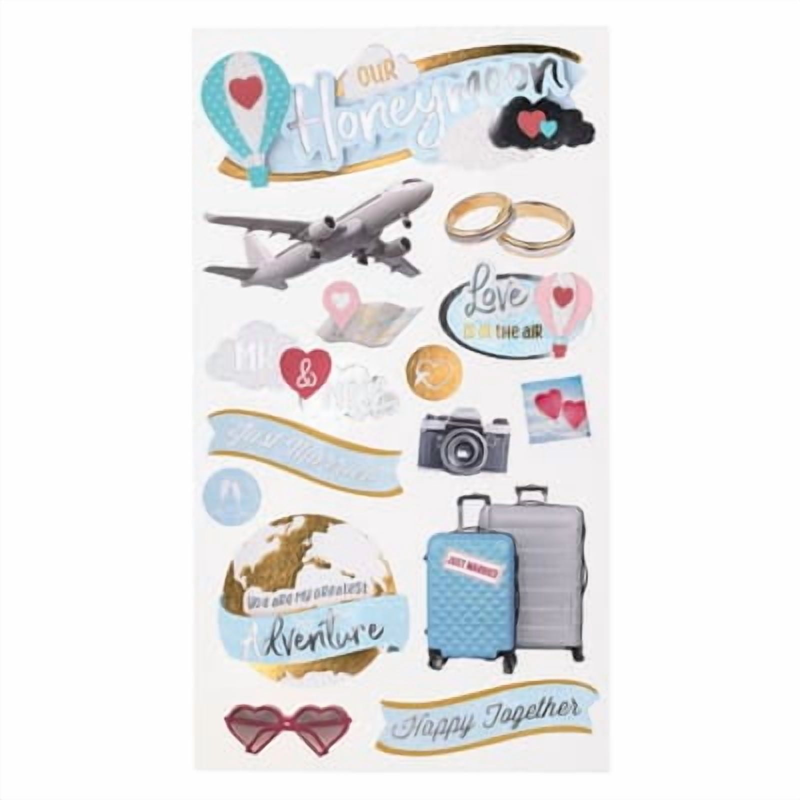 Recollections Honeymoon Stickers, 12 Pack - Walmart.com