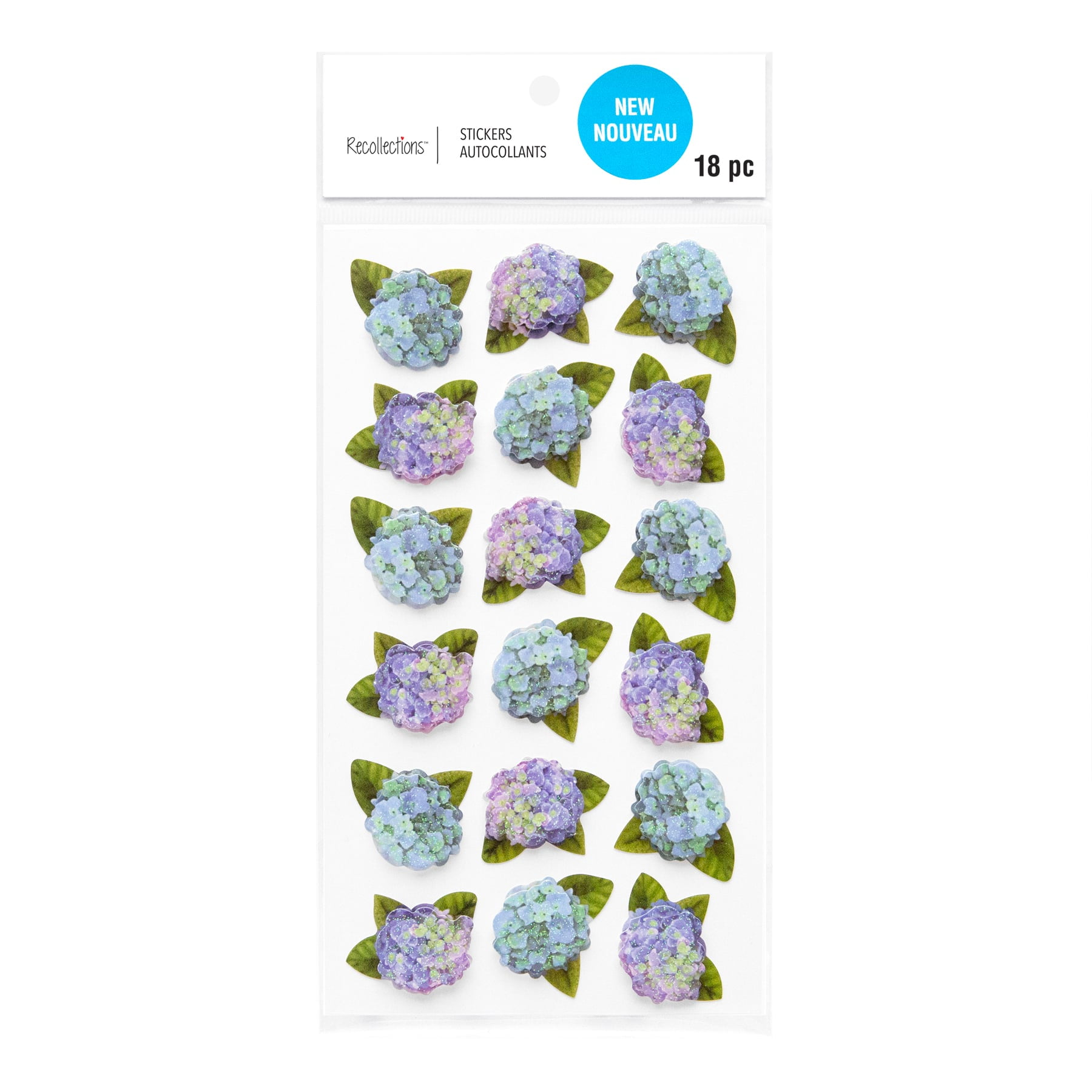 Recollections Hydrangea Dimensional Stickers, 12 Pack - Walmart.com