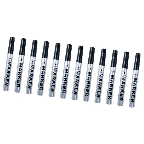 12 Pack Impermeable Rapiddry Oil Resistant Markers for Multiple Face ...