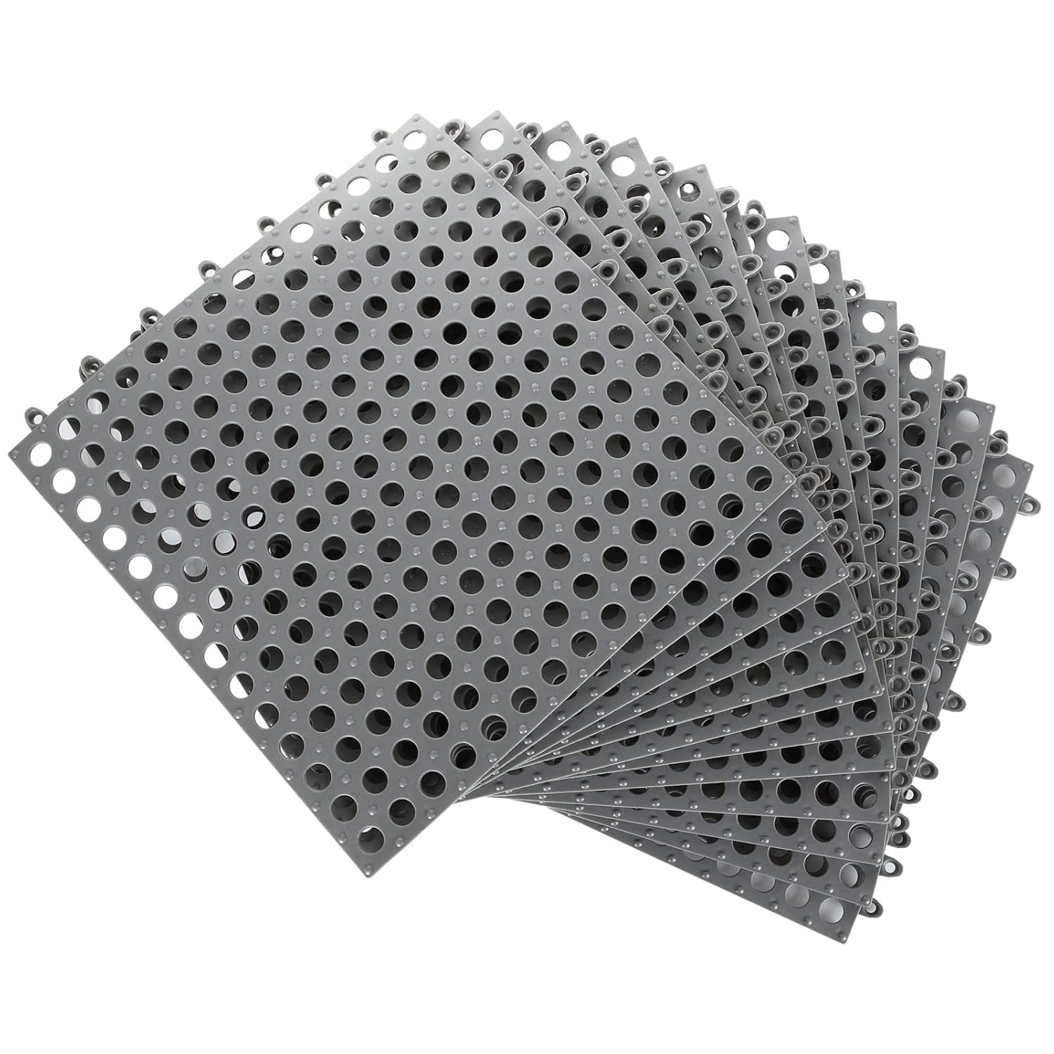 12 Pack Interlocking Floor Tiles 11.8" x 11.8" Interlocking Rubber ...