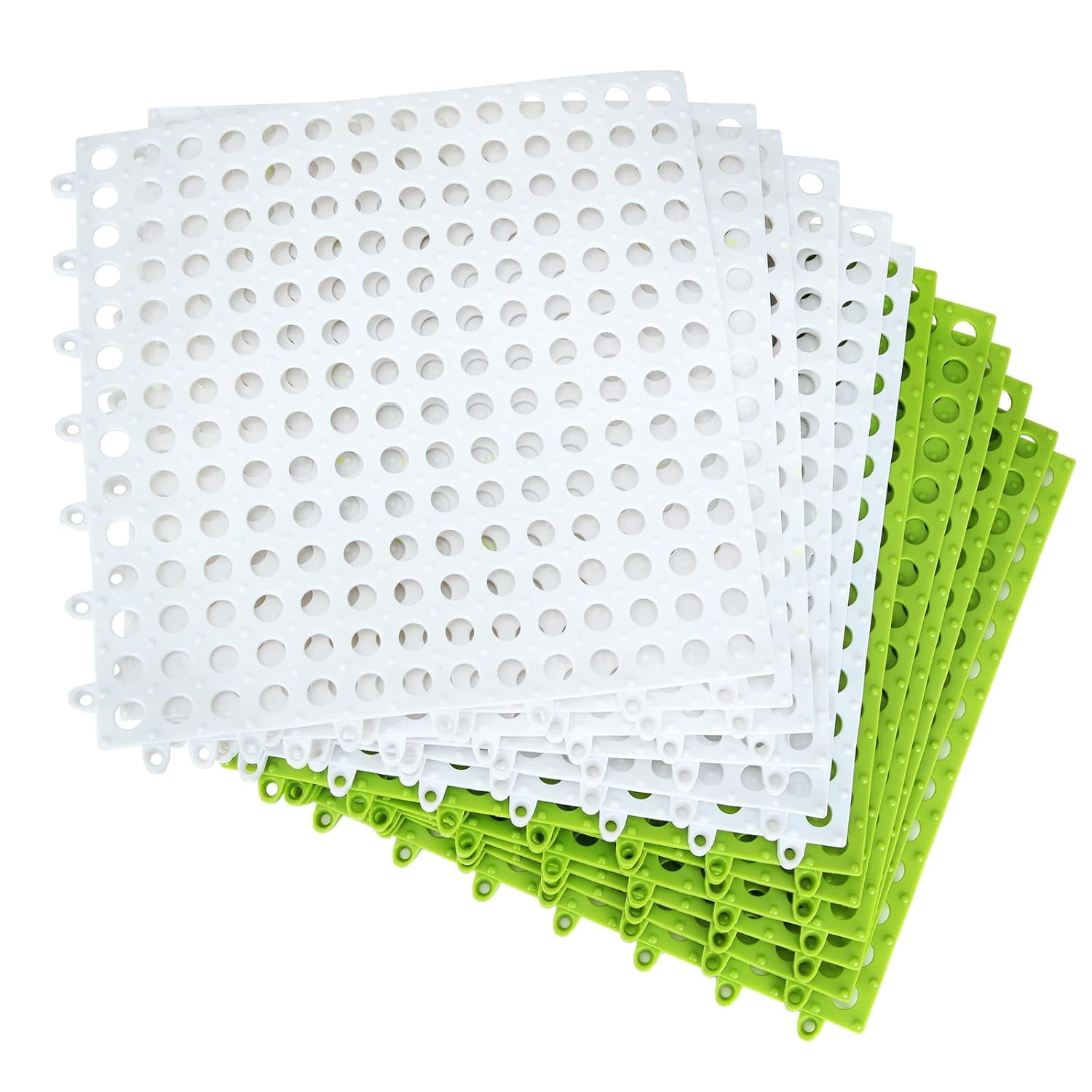 12 Pack Interlocking Floor Tiles 11.8" x 11.8" Interlocking Rubber ...