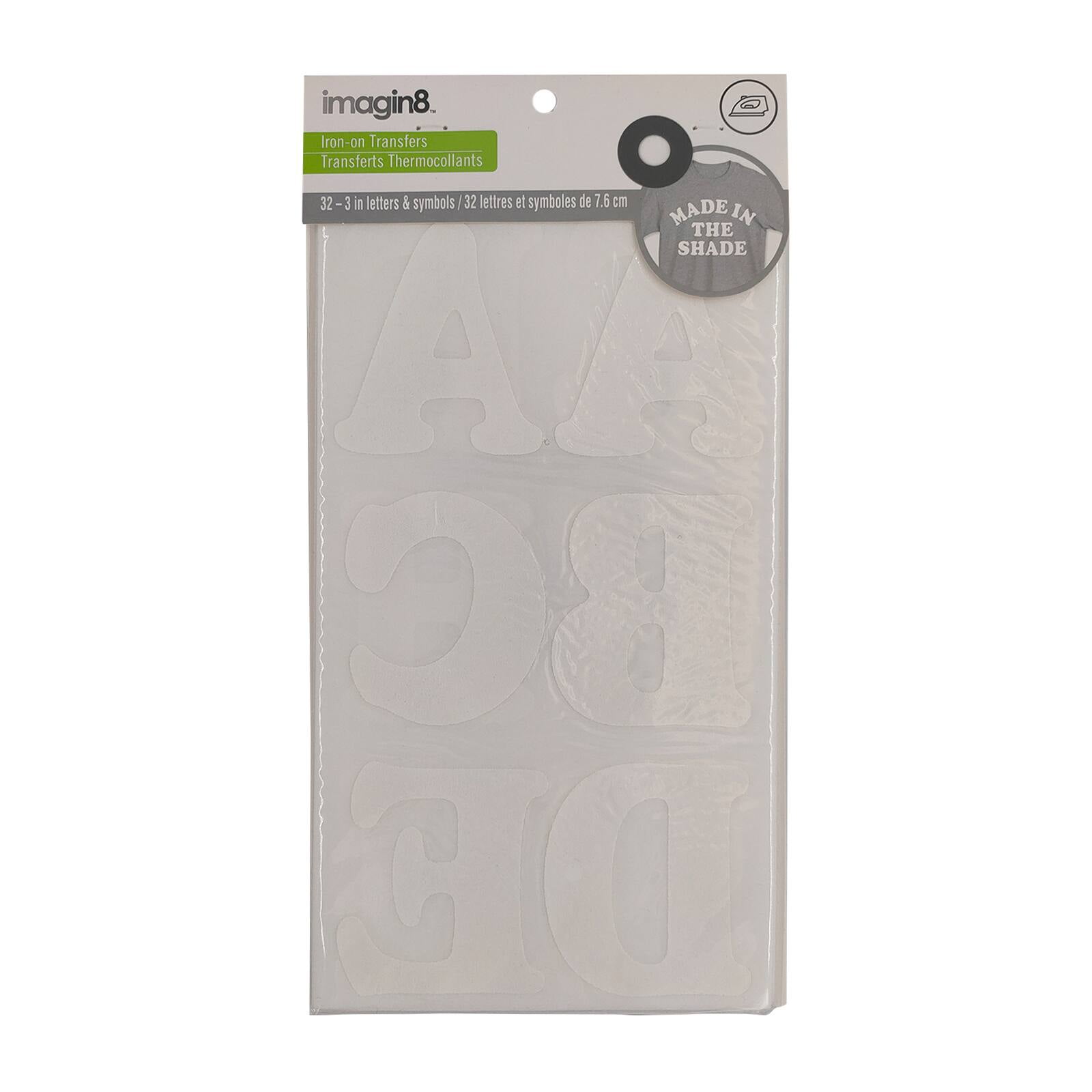 12 Pack: Iron-On White Flocked Cooper Letters by Imagin8™ - Walmart.com