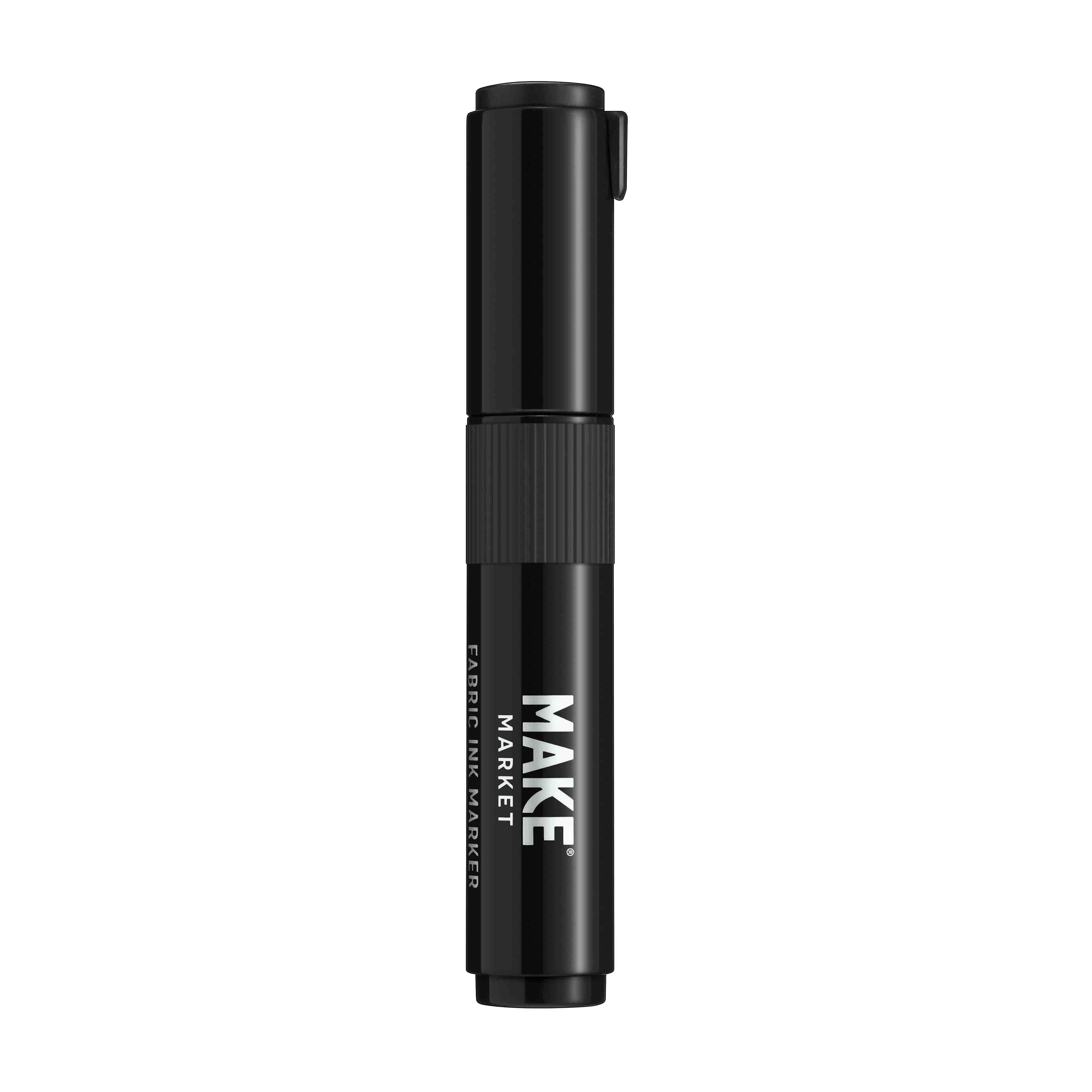 12 Pack: Jumbo Black Bullet Tip Permanent Fabric Ink Marker by Make ...