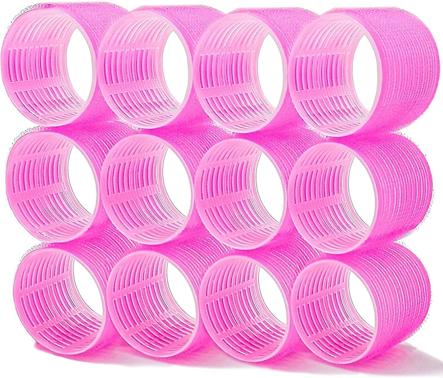 Wattne Jumbo Hair Rollers 2.5 inch Self Grip Curlers for Long Hair ...
