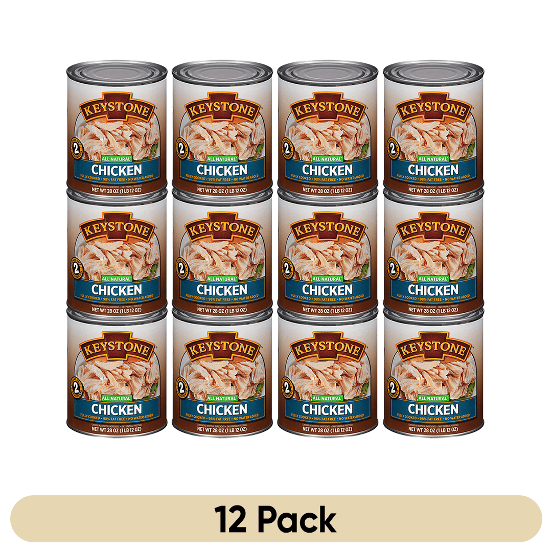 Keystone, Fully Cooked Chicken, 28 oz Can, 12 Pack - Walmart.com