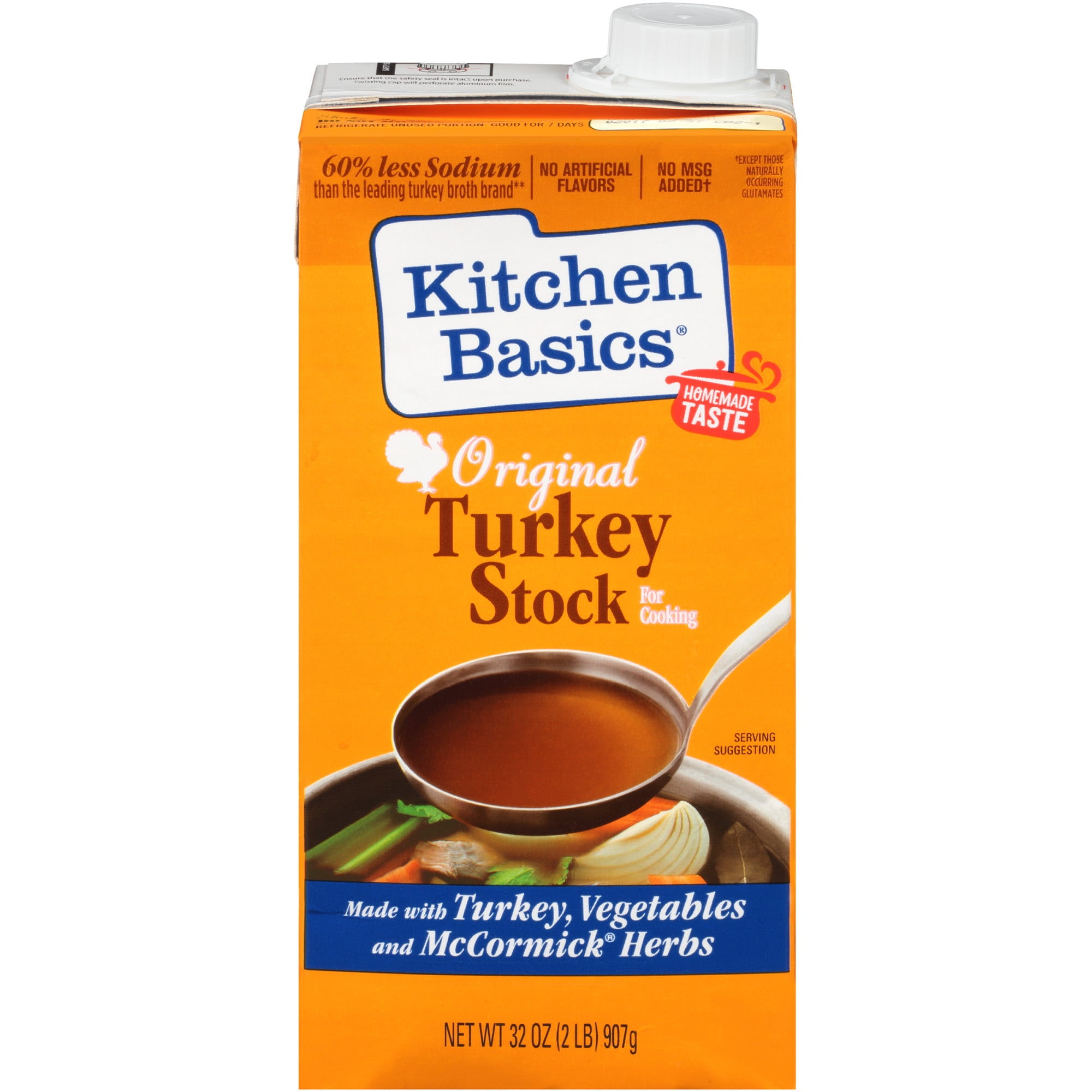 Kitchen Basics Original Turkey Stock, Gluten Free Broth, Cooking ...