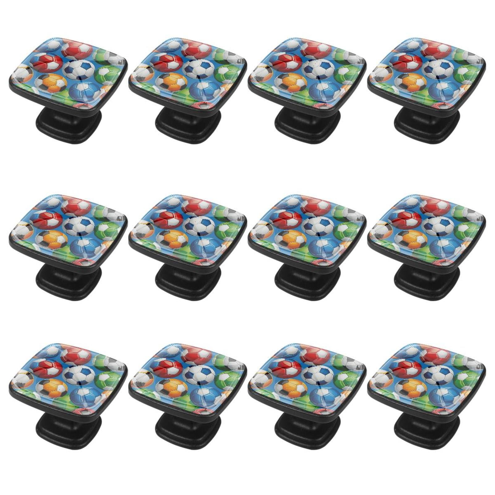 12 Pack Kitchen Cabinet Knobs Football Soccer Dresser Knobs Drawer ...