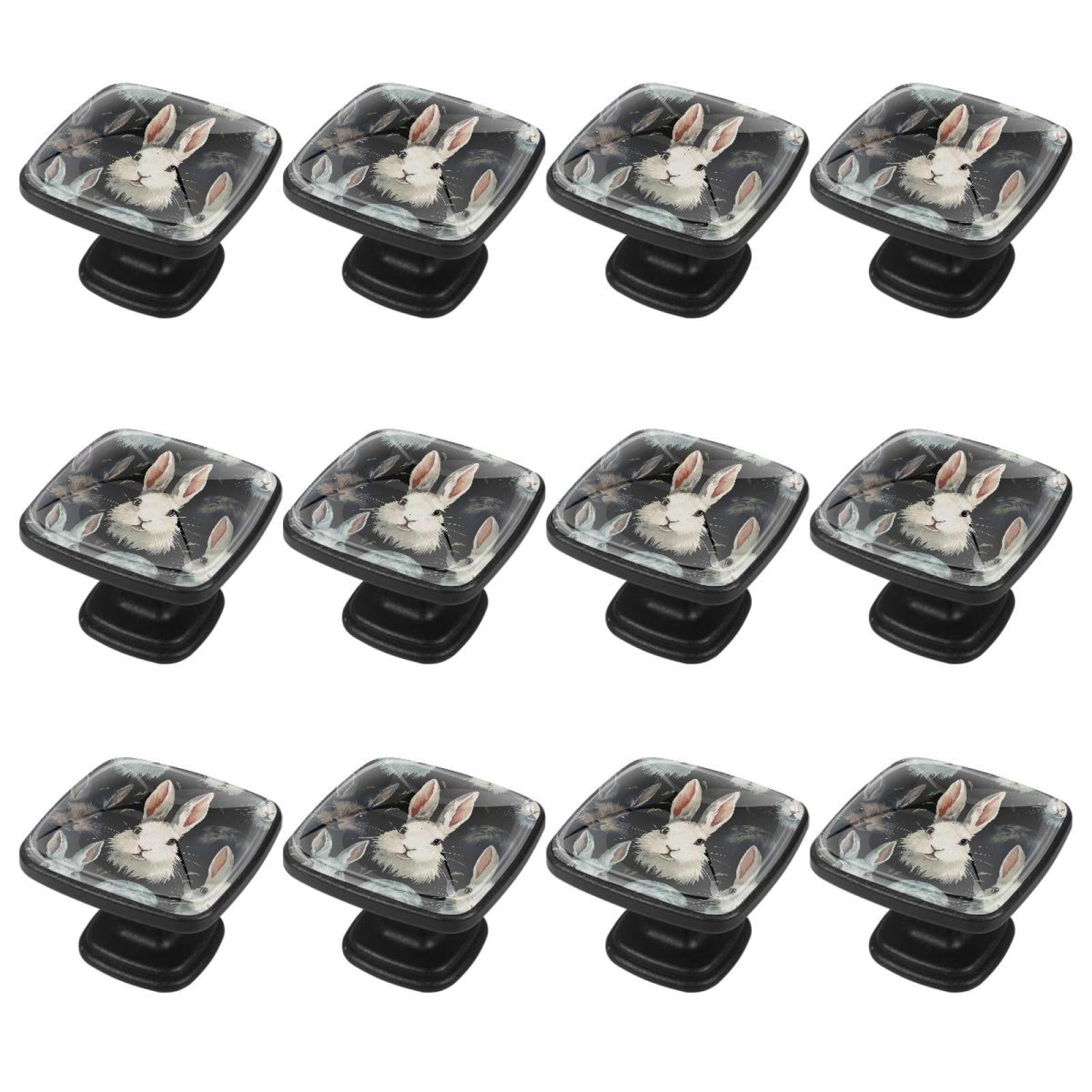 12 Pack Kitchen Cabinet Knobs Rabbit Bunny Dresser Knobs Drawer Knobs ...