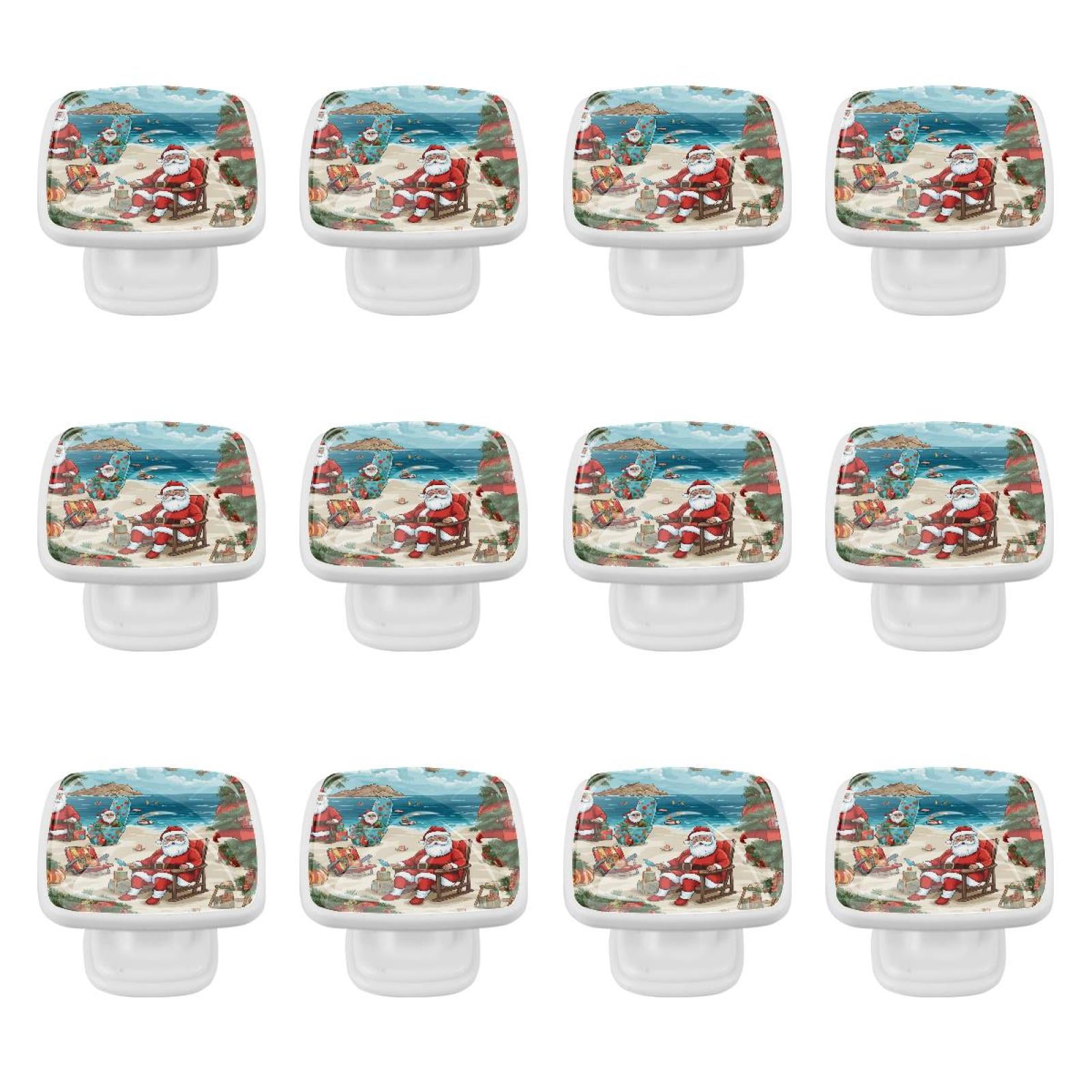 12 Pack Kitchen Cabinet Knobs Santa Beach Vacation Dresser Knobs Drawer ...