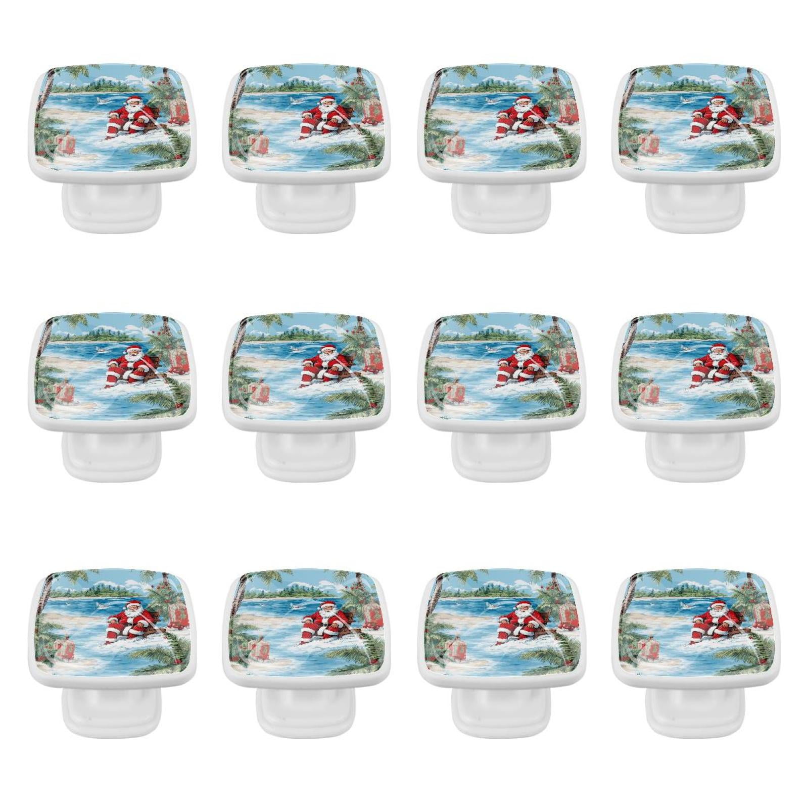 12 Pack Kitchen Cabinet Knobs Santa Beach Vacation Dresser Knobs Drawer ...