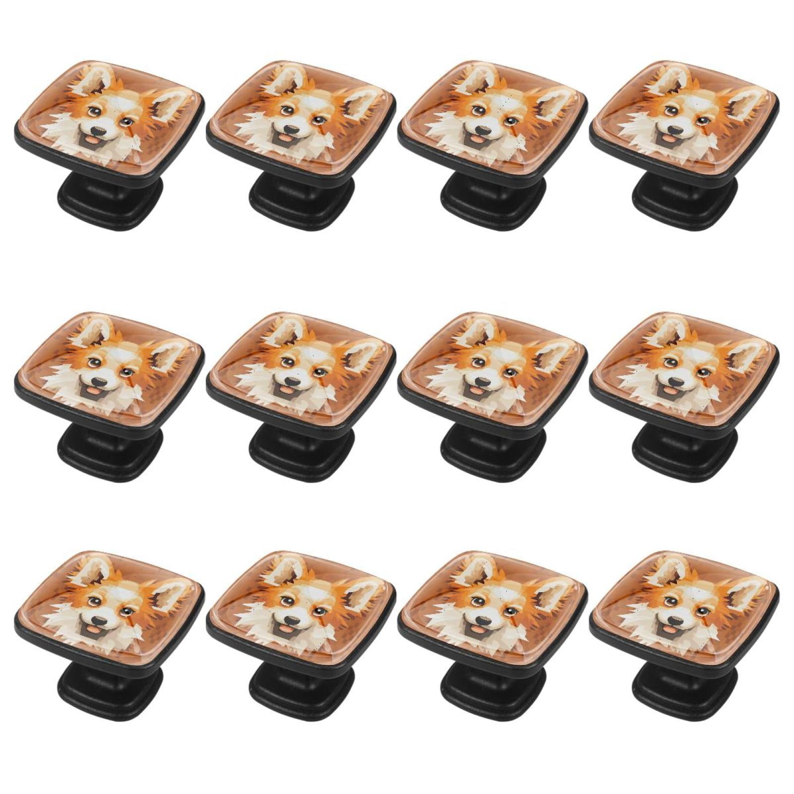 12 Pack Kitchen Cabinet Square Knob Single Hole Cabinet Hardware for ...