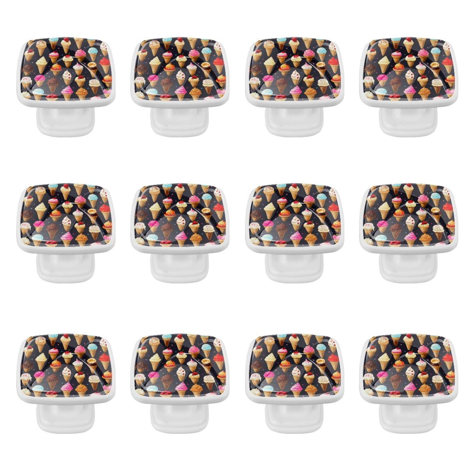 12 Pack Kitchen Cabinet Square Knob Single Hole Cabinet Hardware for ...