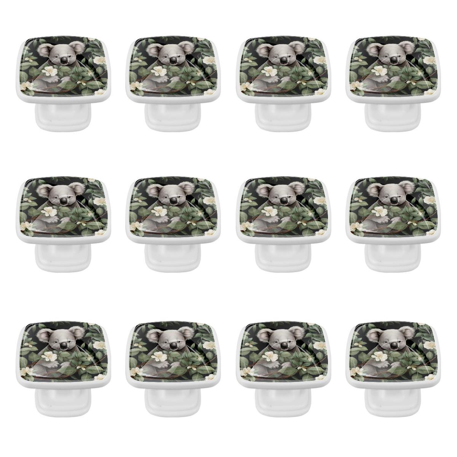 12 Pack Kitchen Cabinet Square Knob Single Hole Cabinet Hardware for ...