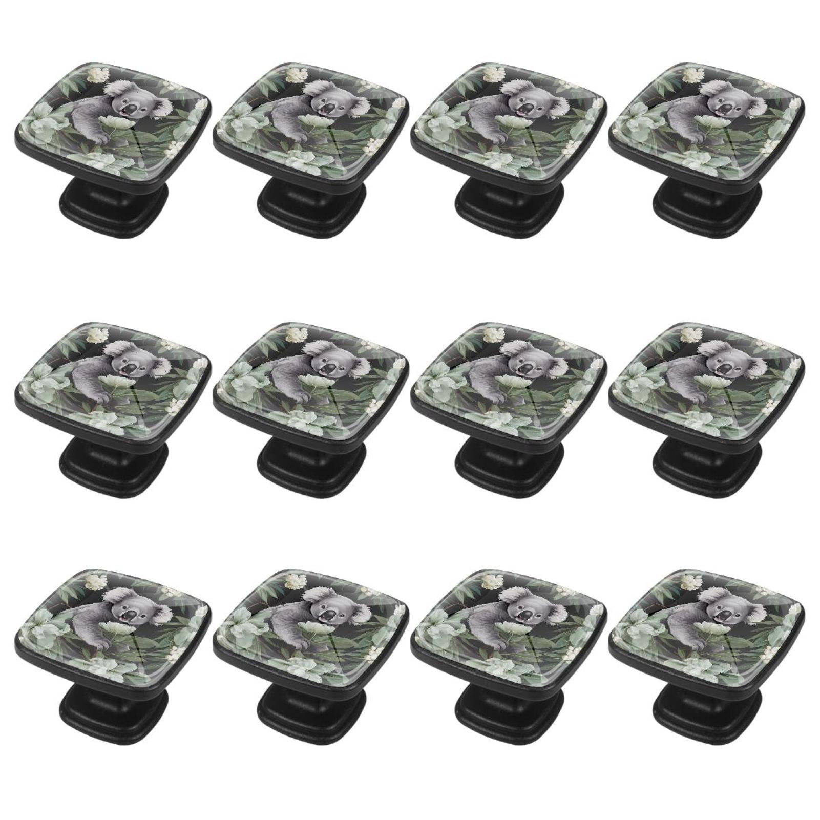 12 Pack Kitchen Cabinet Square Knob Single Hole Cabinet Hardware for ...