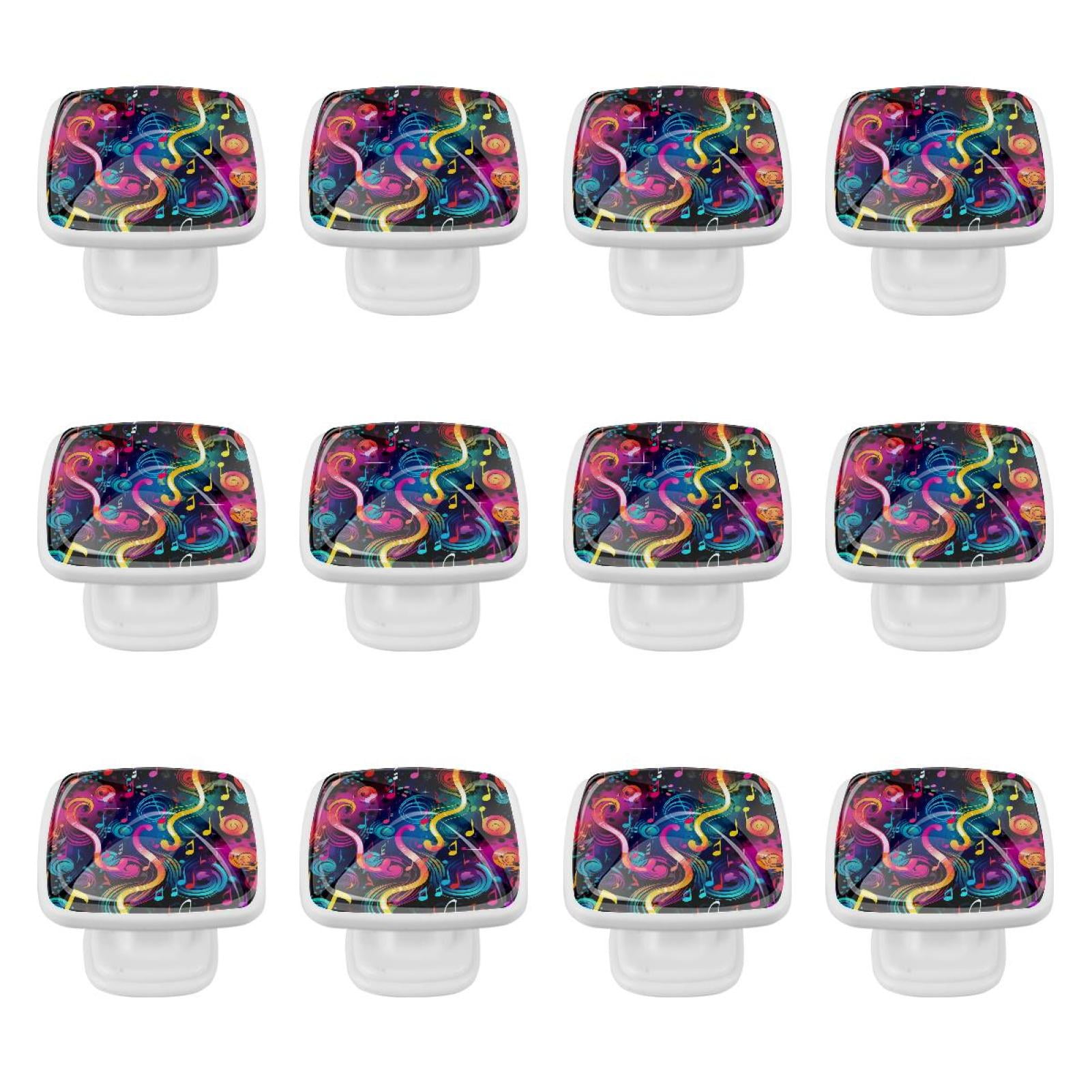 12 Pack Kitchen Cabinet Square Knob Single Hole Cabinet Hardware for ...