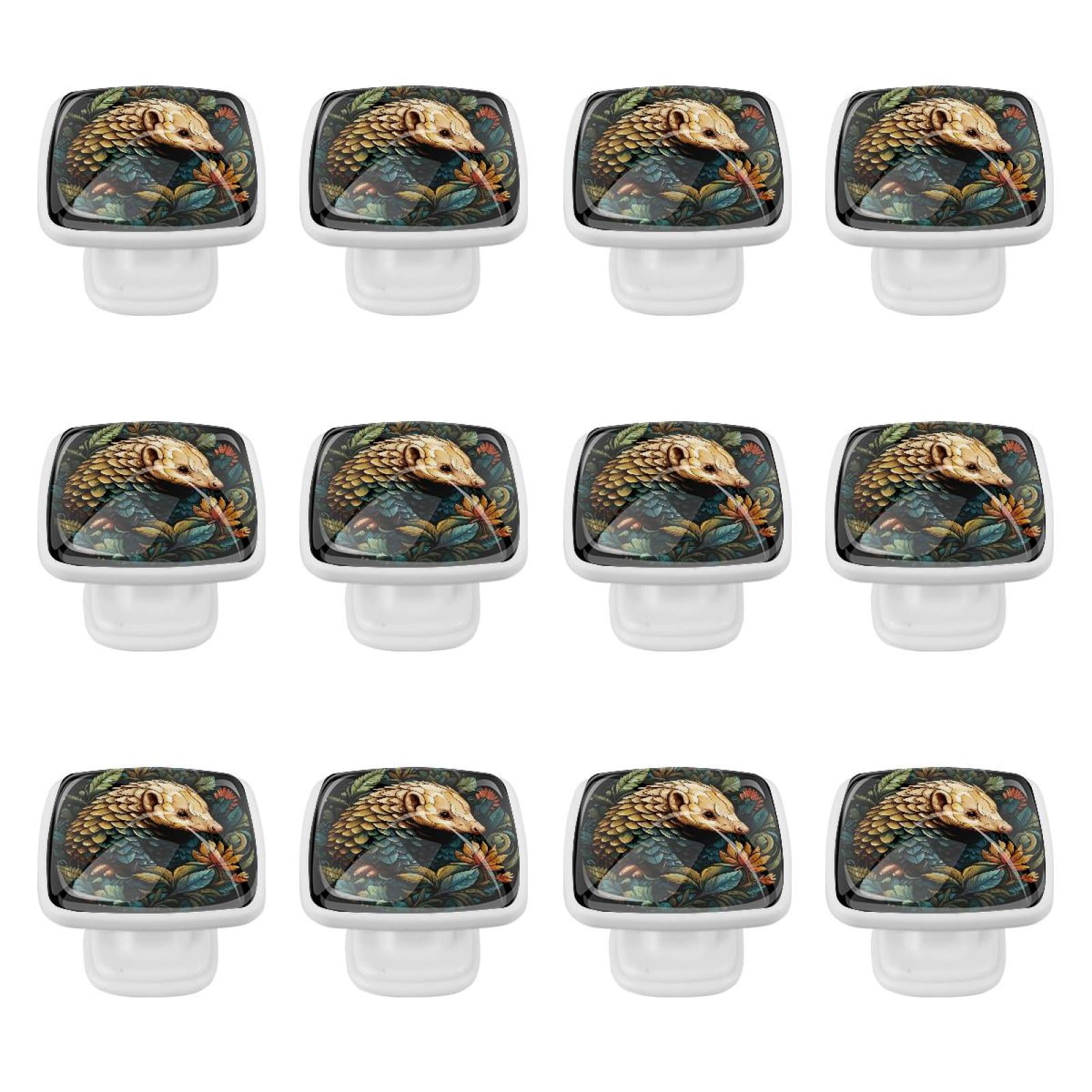 12 Pack Kitchen Cabinet Square Knob Single Hole Cabinet Hardware for ...