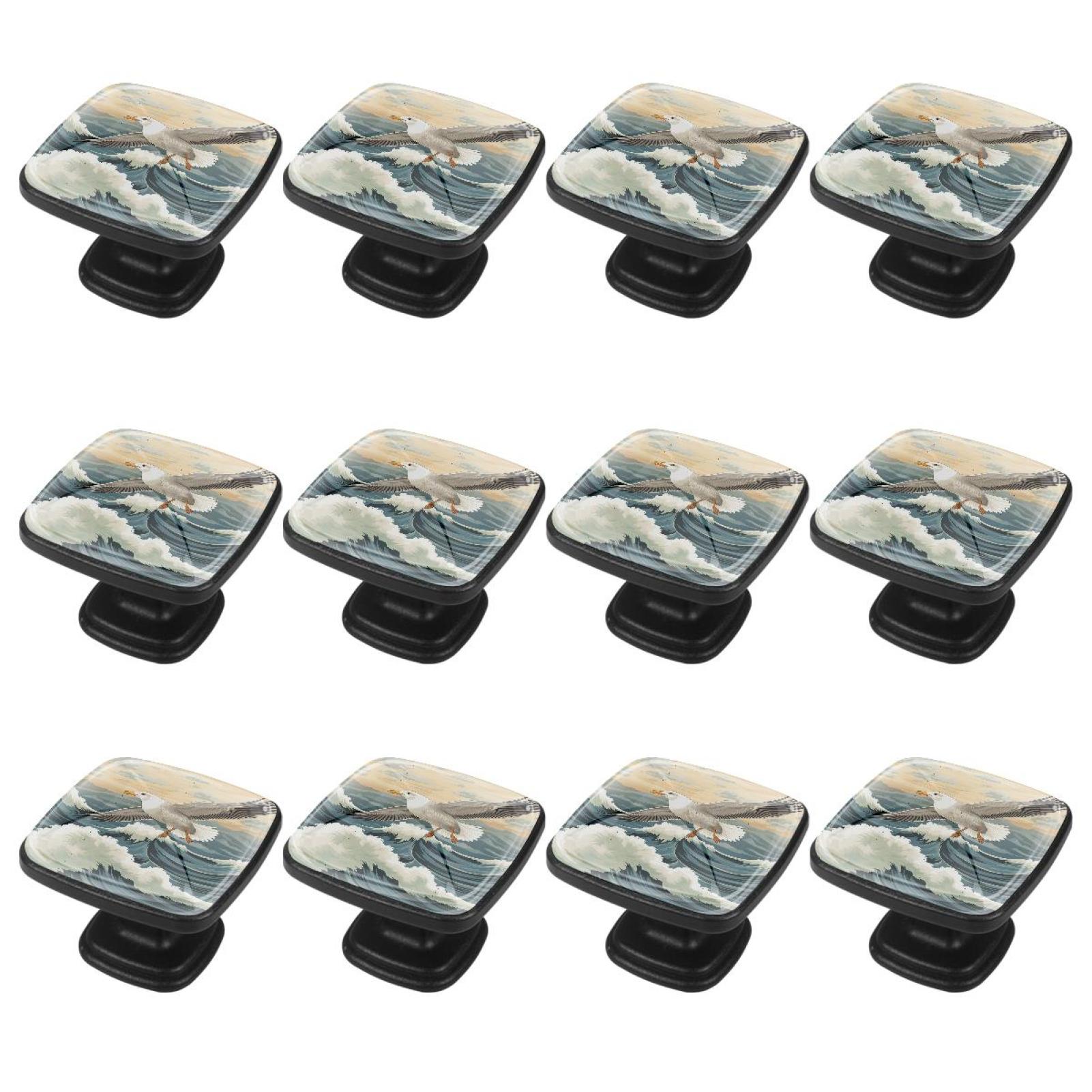 12 Pack Kitchen Cabinet Square Knob Single Hole Cabinet Hardware for ...
