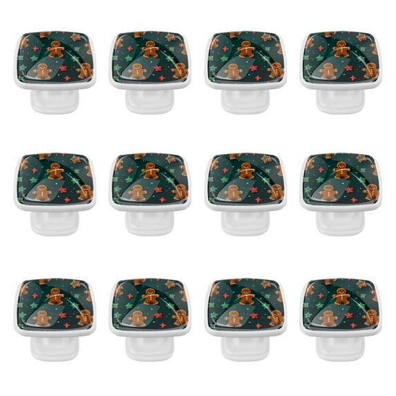 12 Pack Kitchen Cabinet Square Knob Single Hole Cabinet Hardware for ...