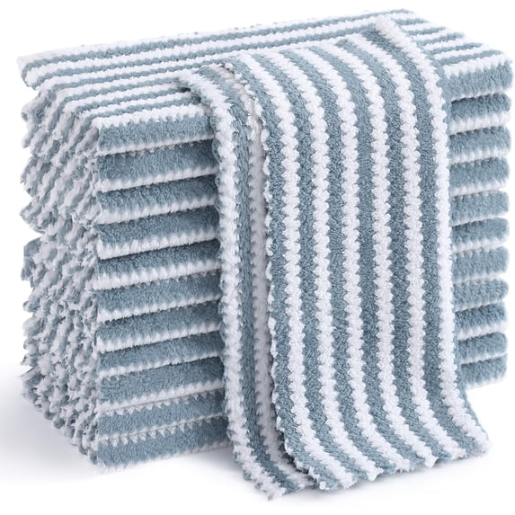 12 Pack Kitchen Dish Cloths, Ultra Soft and Absorbent Dish Towels ...