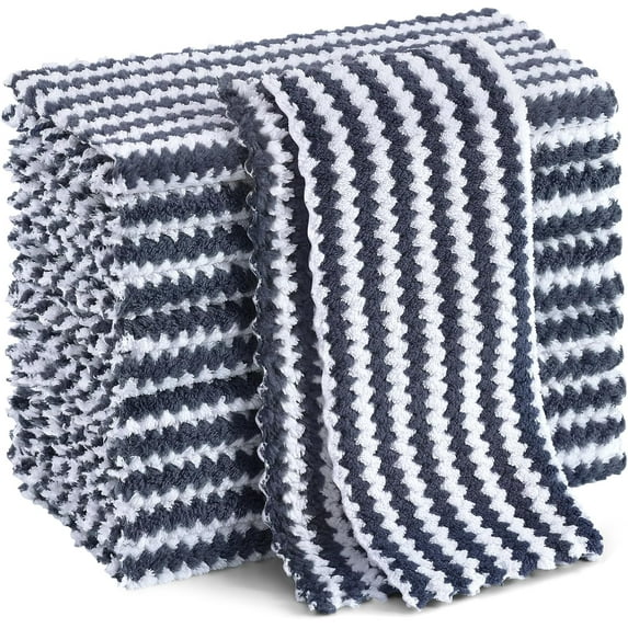 12 Pack Kitchen Dish Cloths, Ultra Soft and Absorbent Dish Towels ...