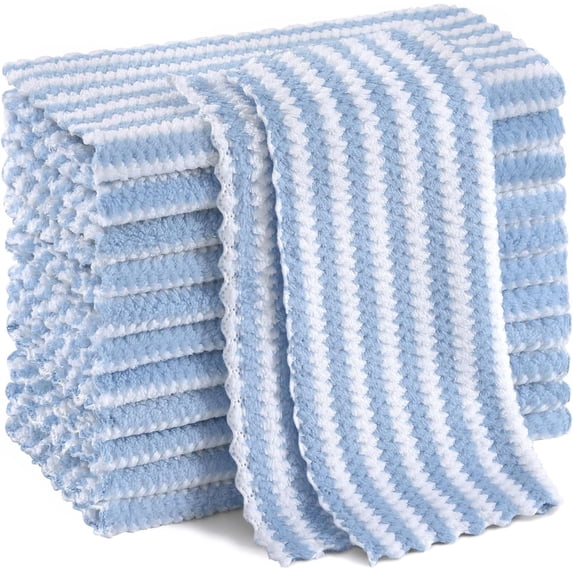 12 Pack Kitchen Dish Cloths, Ultra Soft and Absorbent Dish Towels ...
