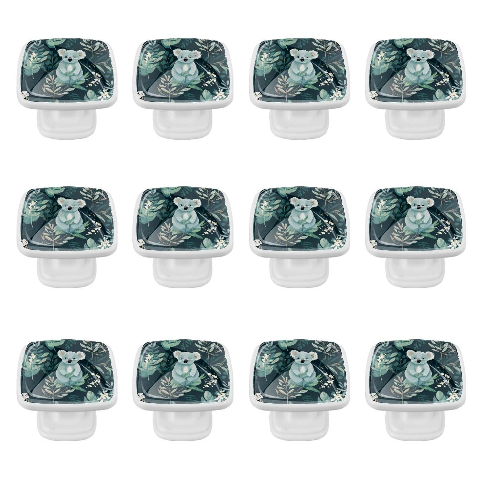 12 Pack Koala Square Cabinet Knobs Kitchen Cabinet Pulls Cupboard ...