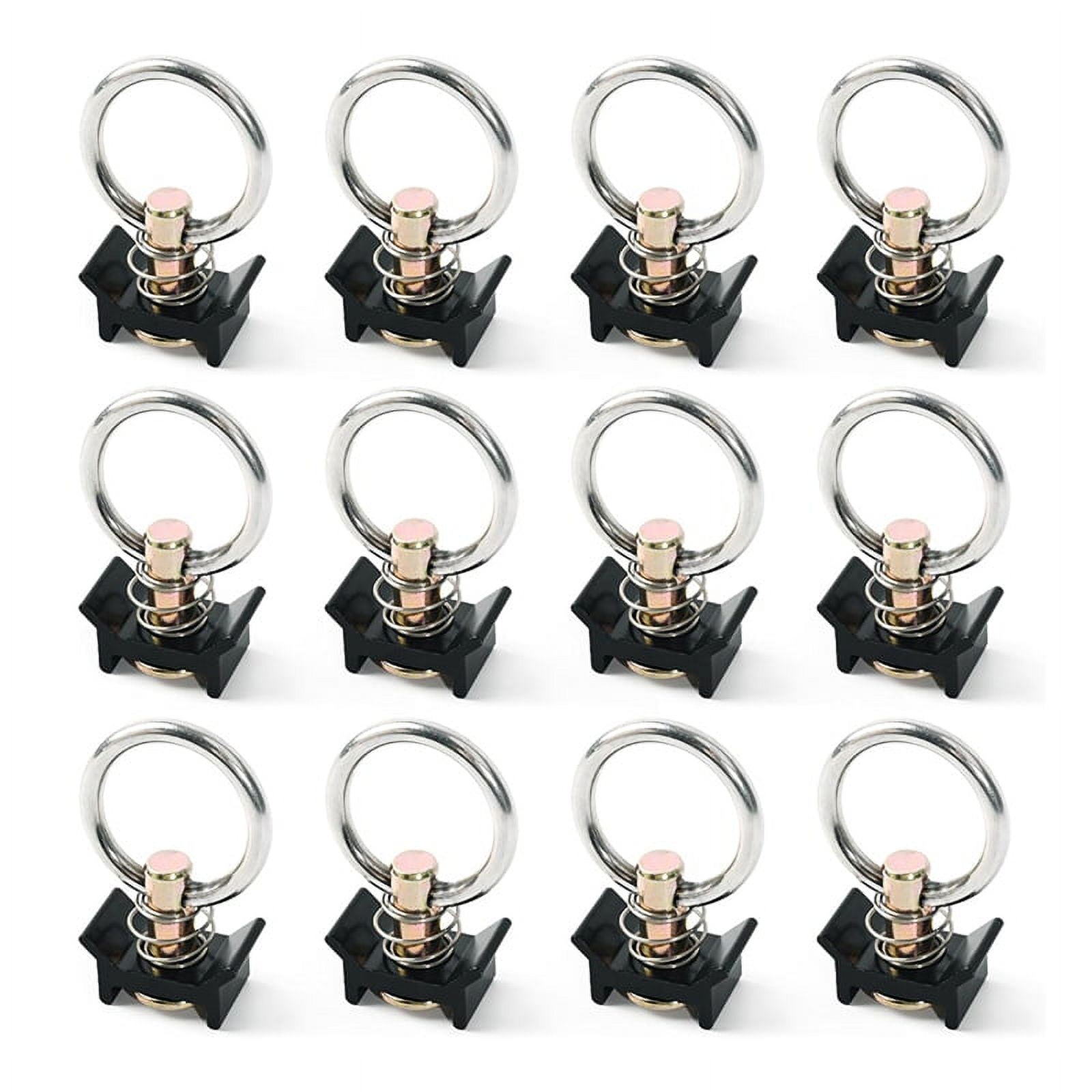 12 Pack L Track Tie Down O Ring L Track Accessories Black L Track ...