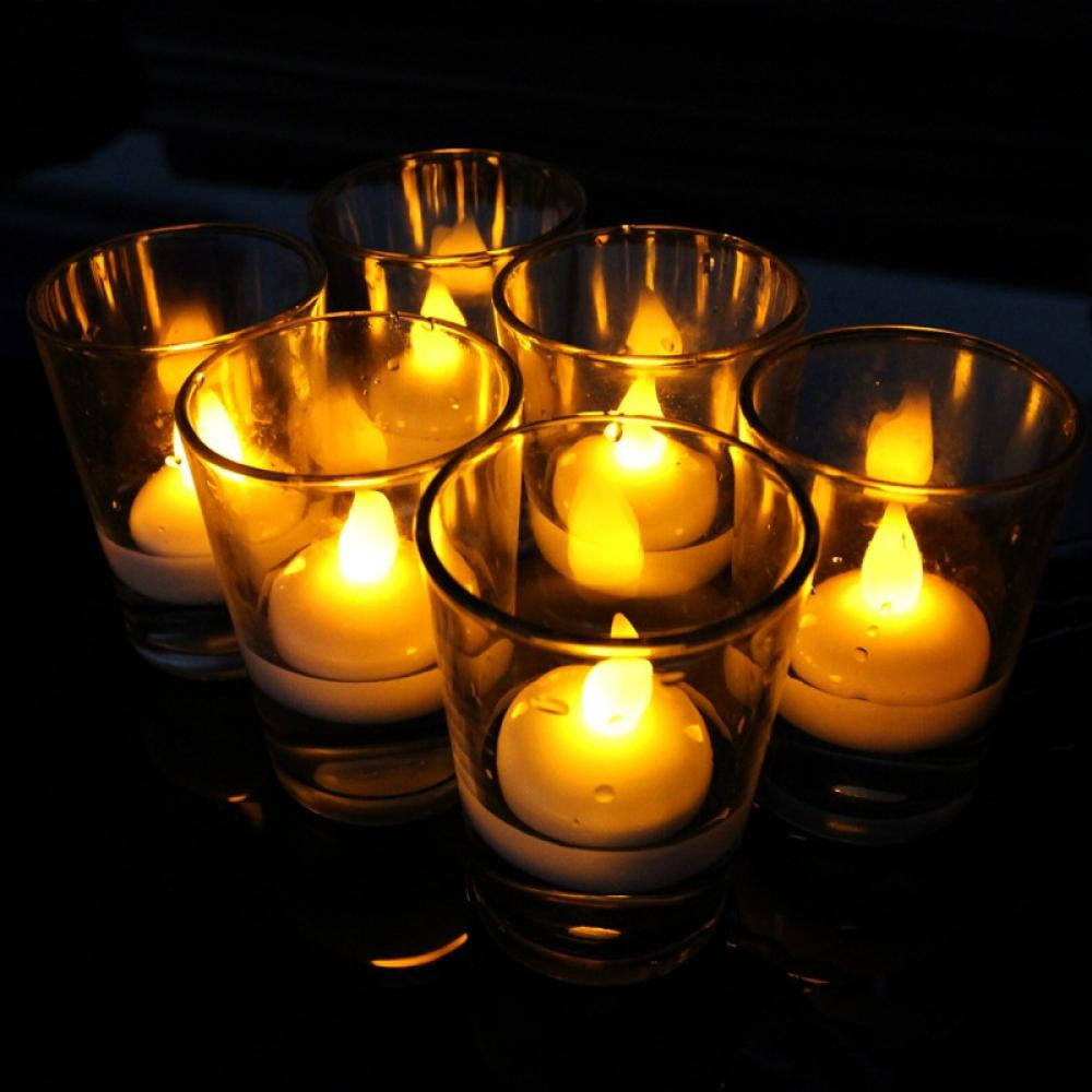 12 Pack LED Floating Candles, Flamless Floatinig Candles for ...
