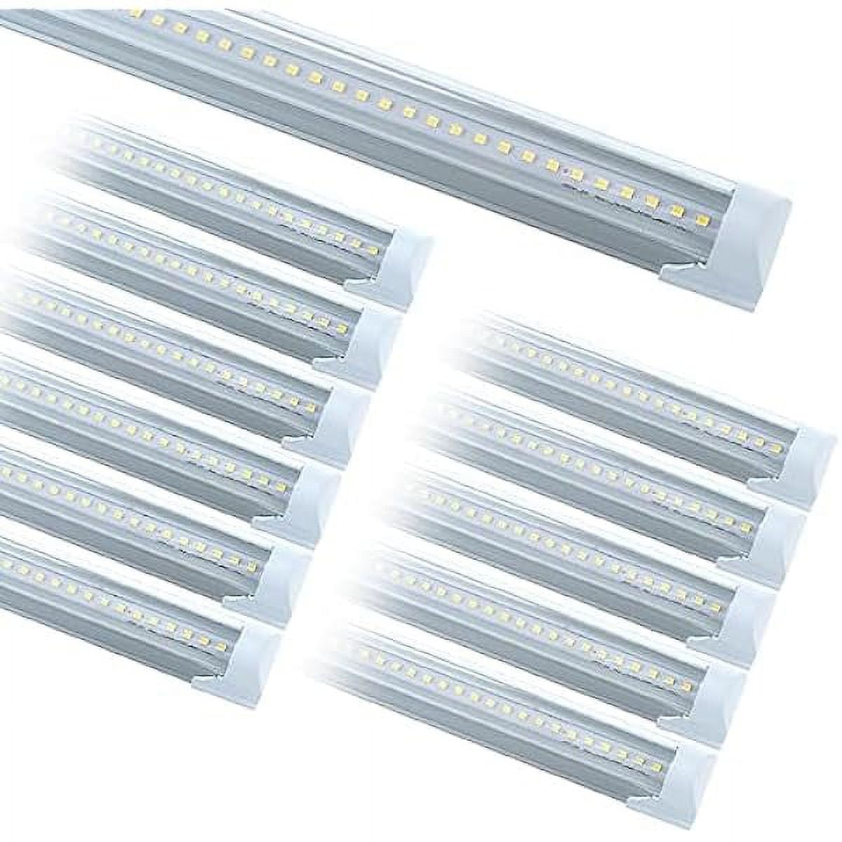 12 Pack LED Shop Light, 4FT 24W 6000K Daylight White Linkable T8 LED ...