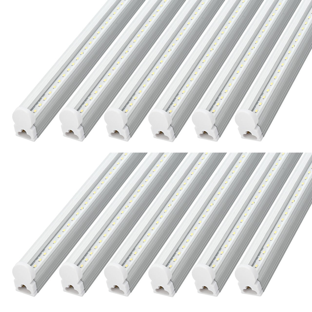 12 Pack LED T5 Integrated Single Fixture 4FT 20W LED Shop Ceiling ...