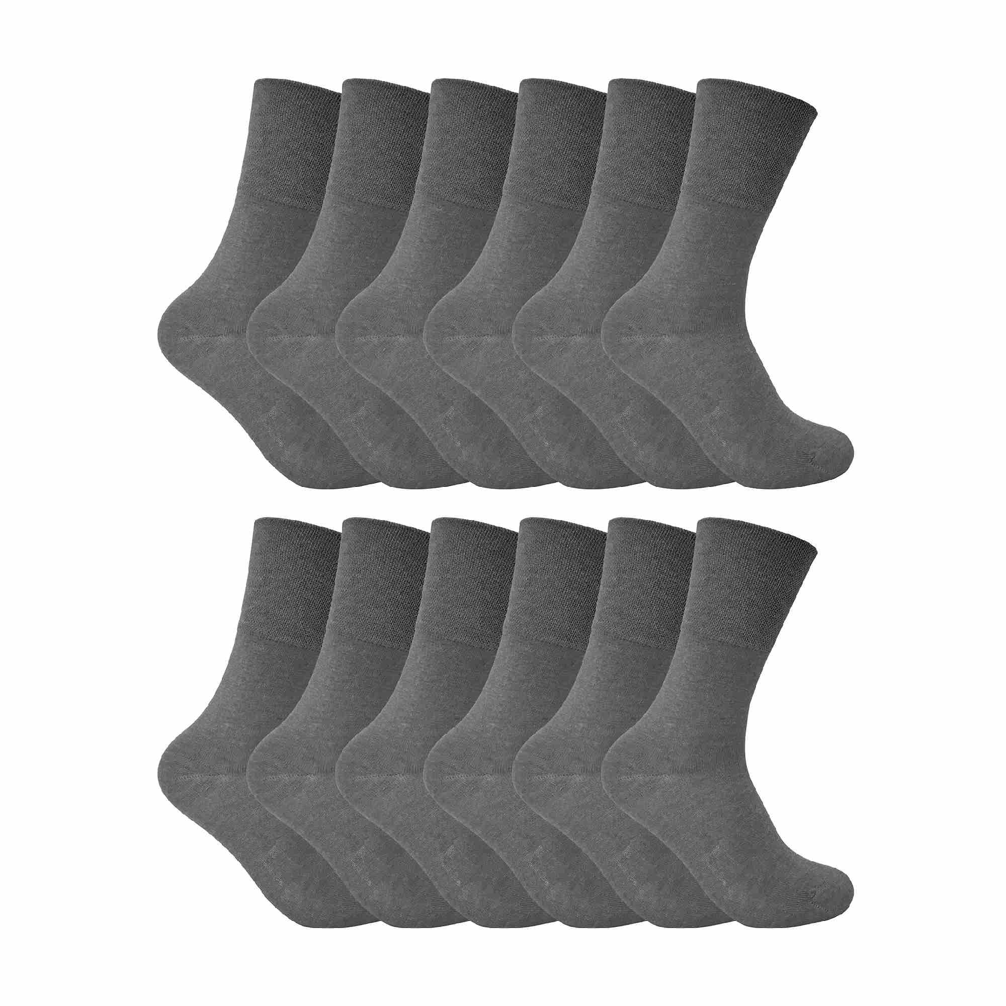 12 Pack Ladies Non Elastic Thermal Diabetic Socks | Sock Snob | Women ...