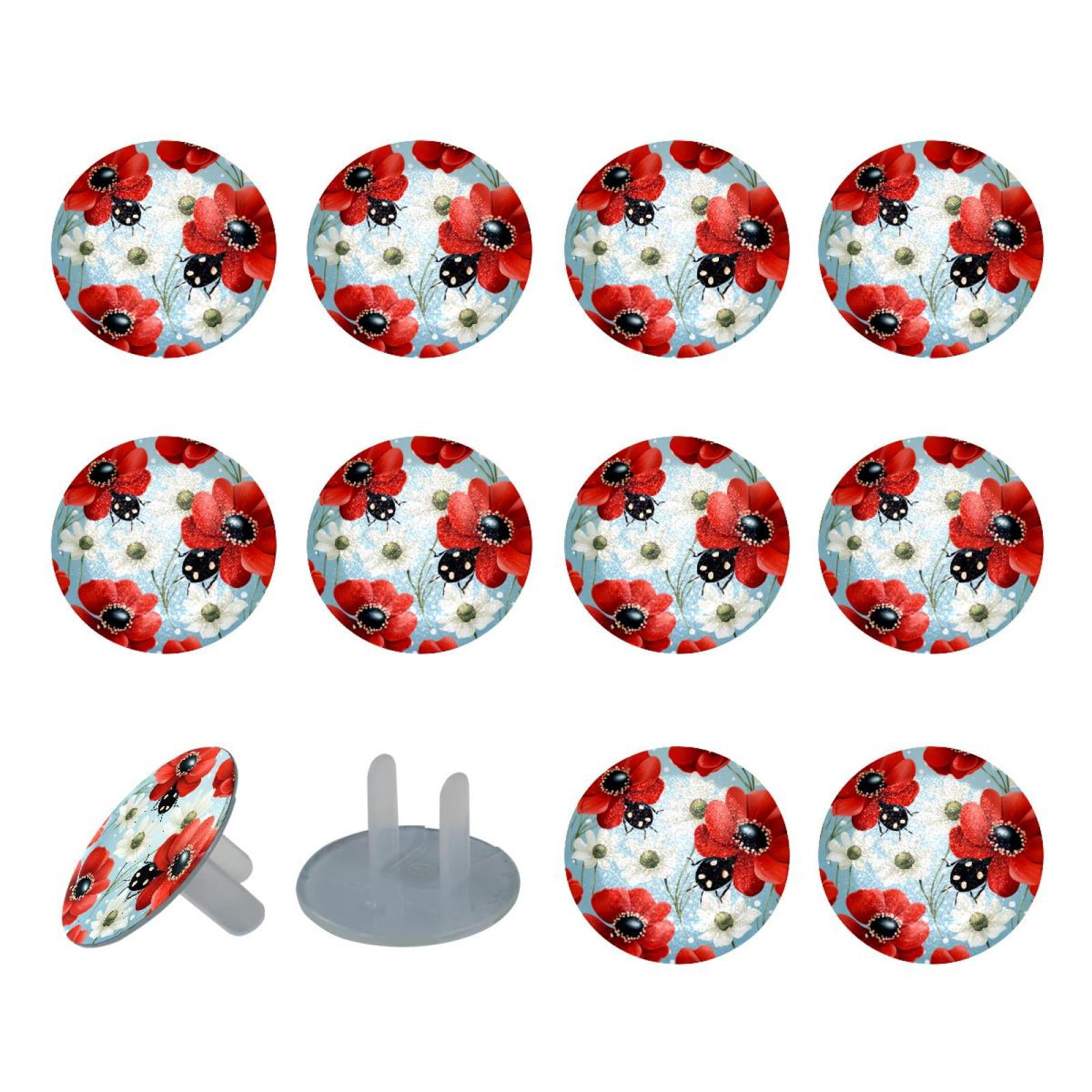 12 Pack Ladybird Outlet Covers Baby Proofing Socket Protectors Child ...