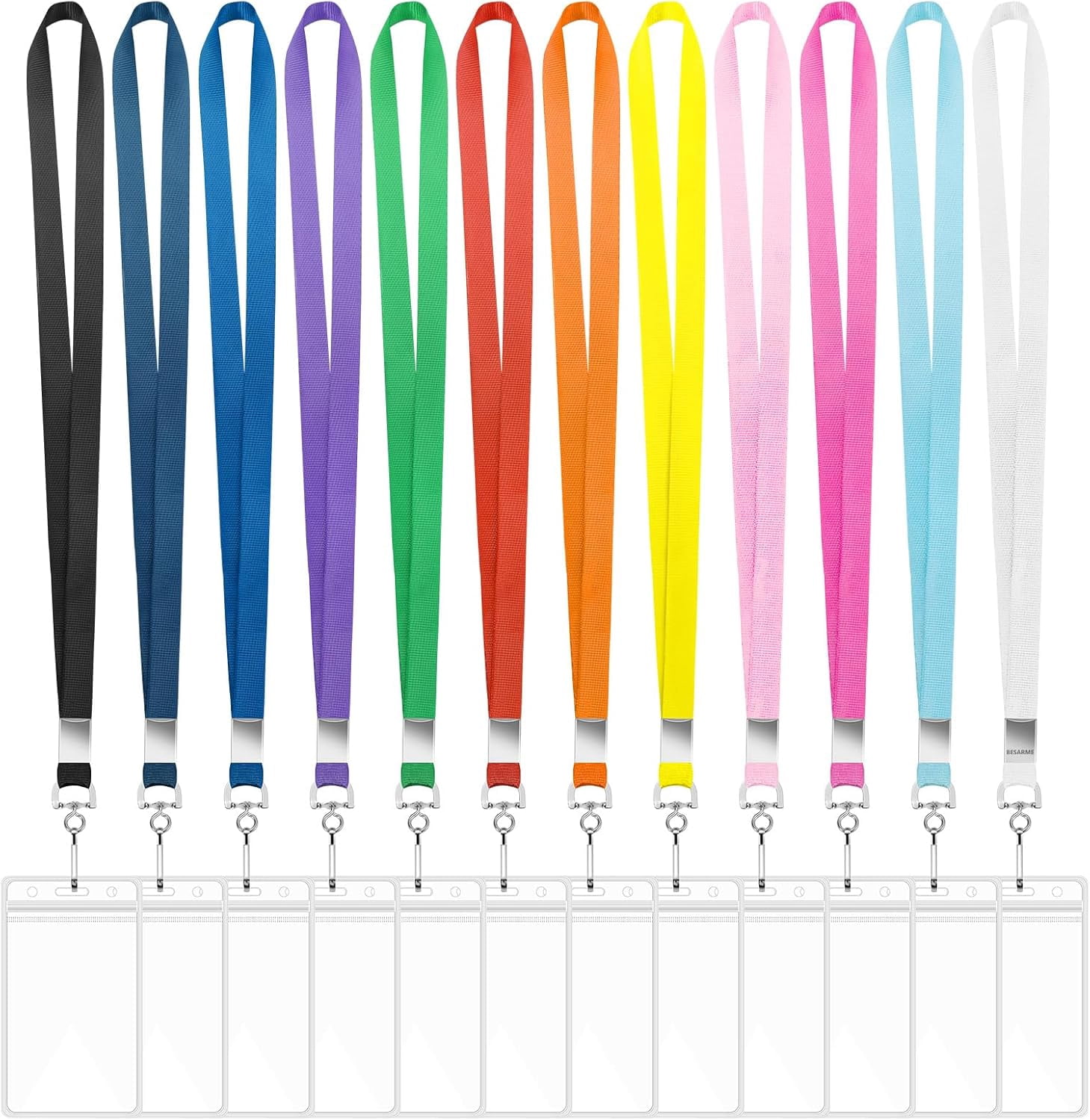 12 Pack Lanyards for ID Badges Cruise Lanyard for Ship Cards with ...