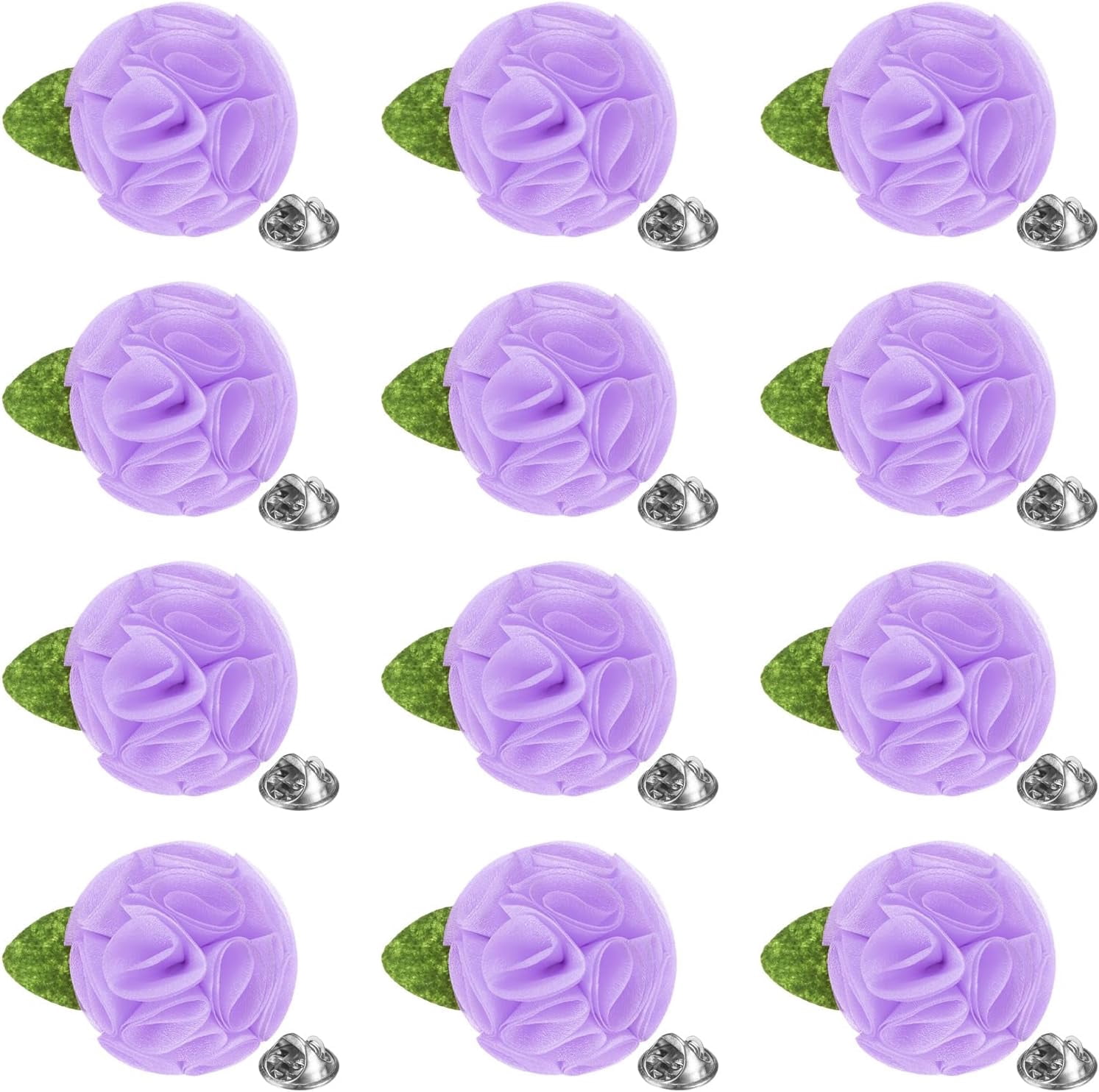 12-Pack Lapel Pin for Men, Handmade Flower Brooch Button Pins Men Suits ...