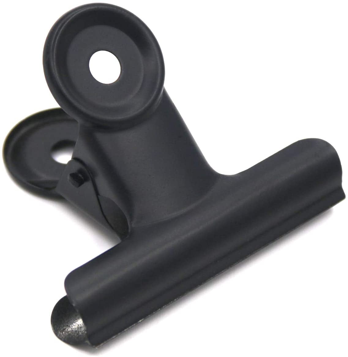 12 Pack Large Black Bull Binder Paper Clips, Metal Hinge Clip File ...