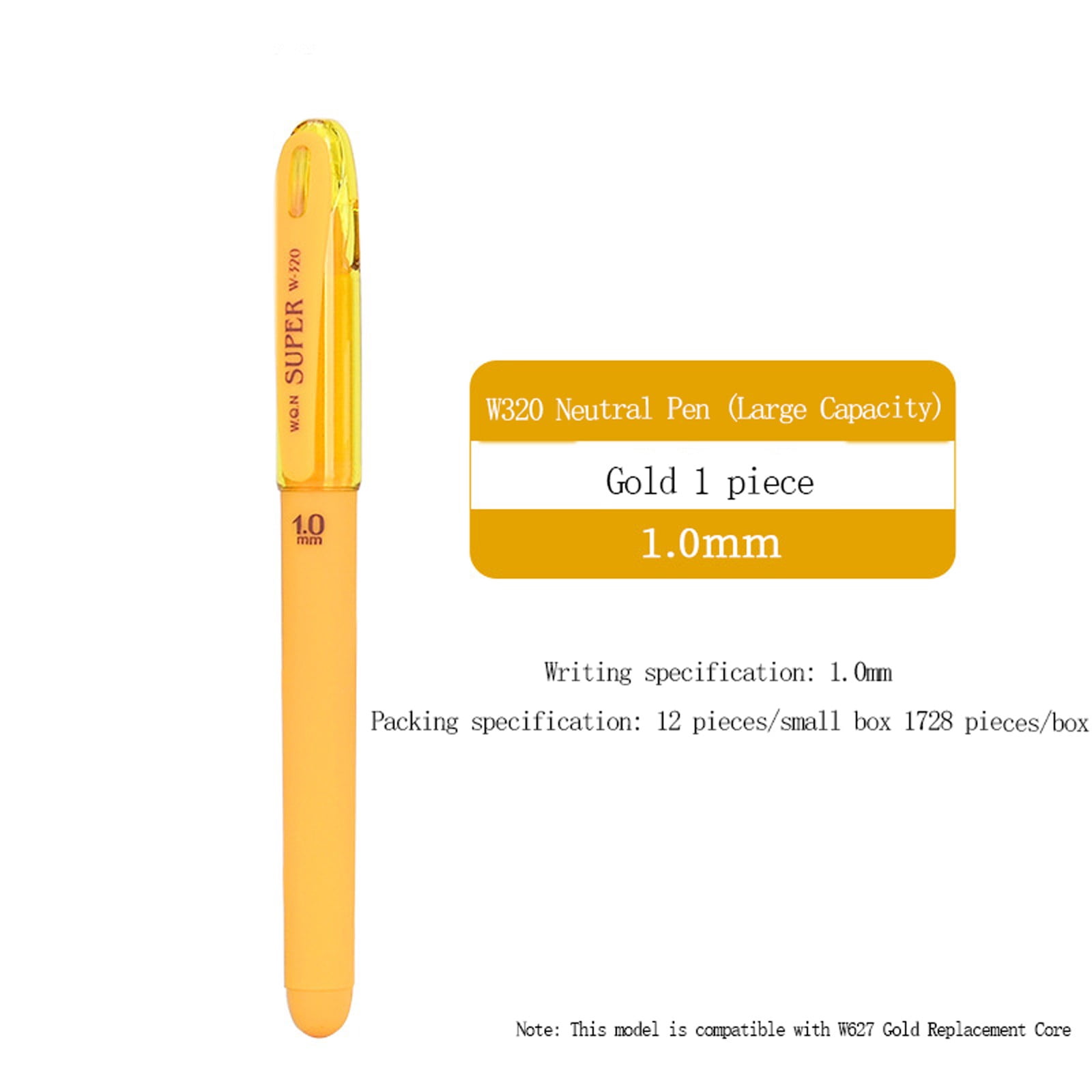 12-Pack Large Capacity Gel Pens, 0.5mm Black Ink Neutral Pens with ...