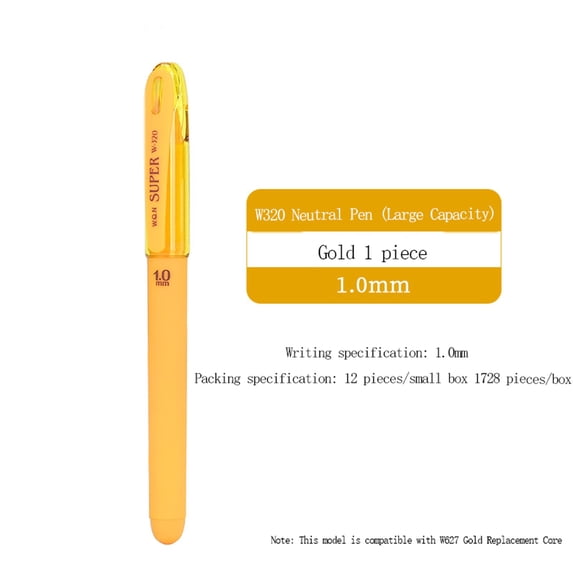 12-Pack Large Capacity Gel Pens, 0.5mm Black Ink Neutral Pens with ...