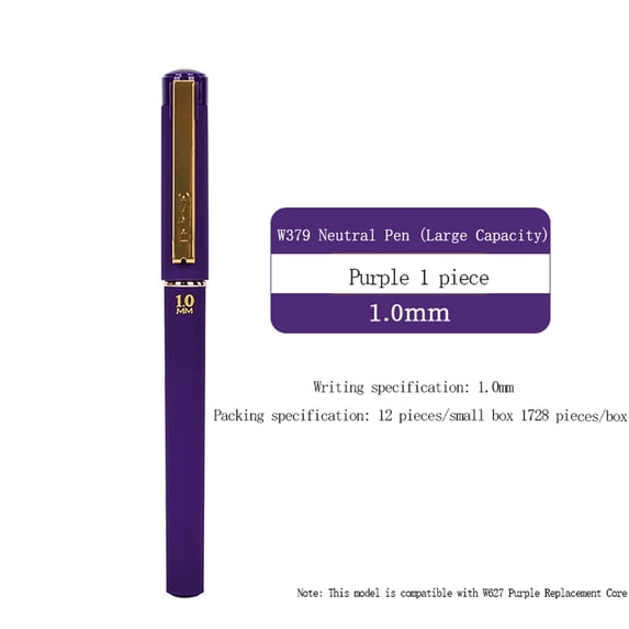12-Pack Large Capacity Gel Pens, 0.5mm Black Ink Neutral Pens with ...