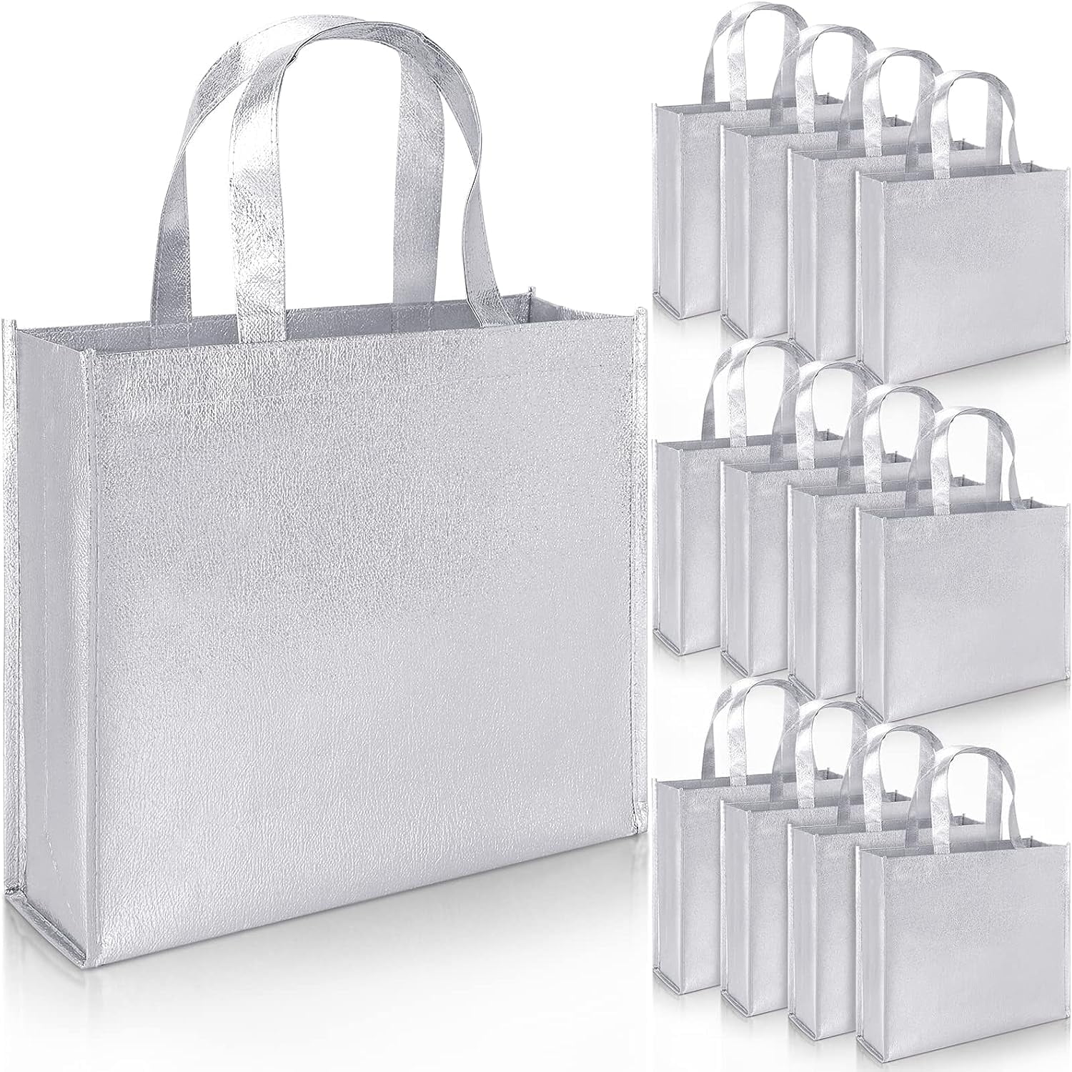 12 Pack Large Gift Bags with Handles, Stylish Tote Bags for Birthday ...