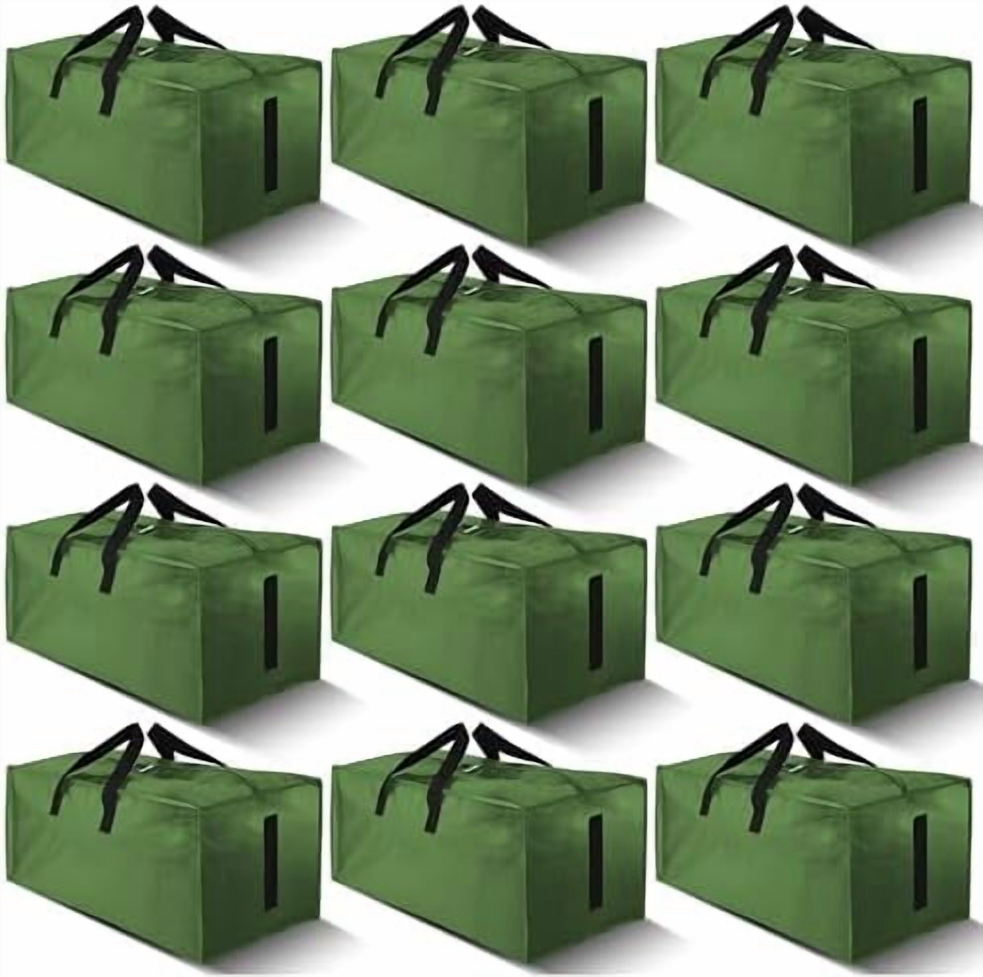 12 Pack Large Strong Moving Bags with Zippers & Carrying Handles ...