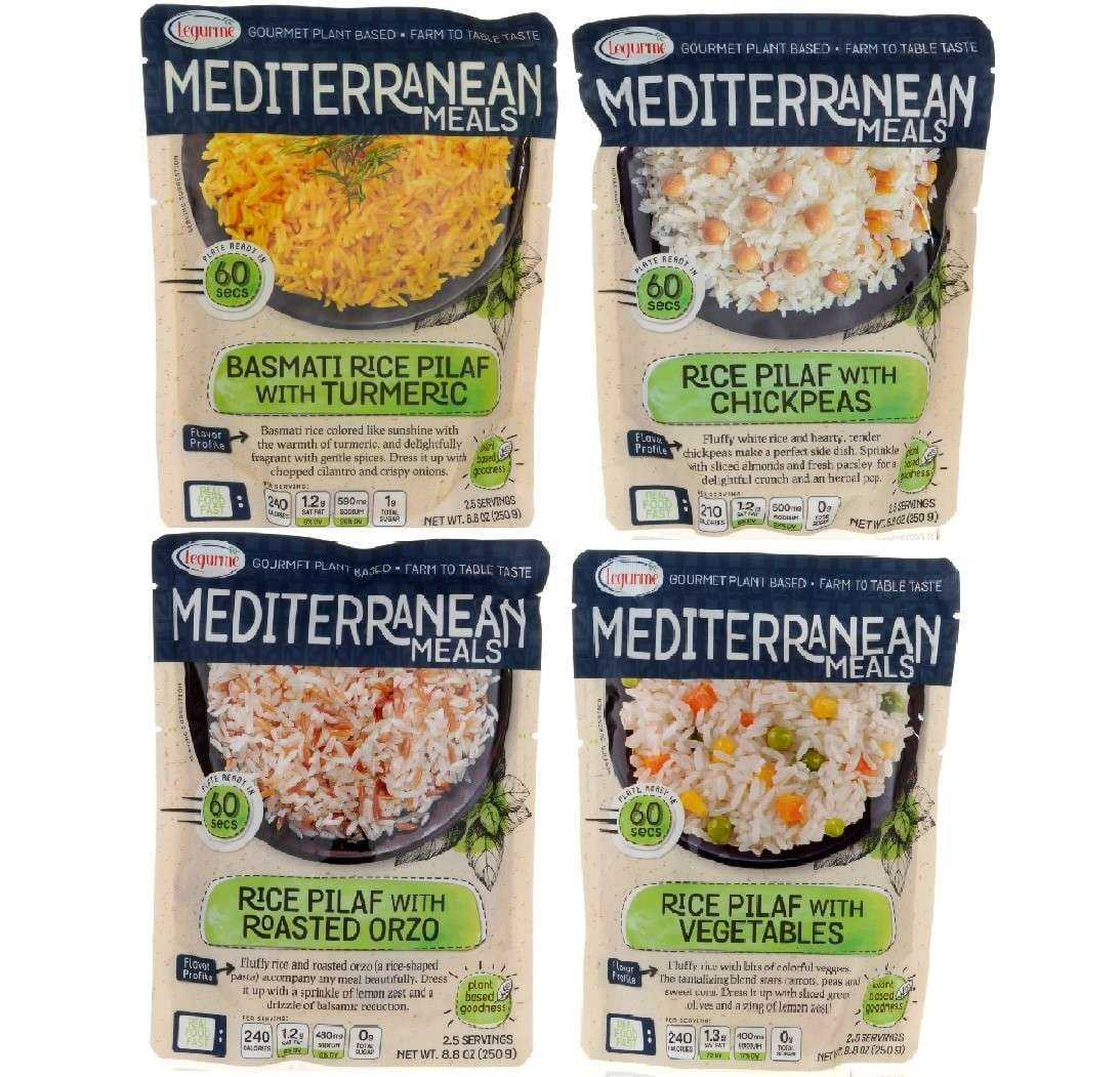 (12 Pack) Legurme Ready to Eat Rice Pilaf Mix (3 Chickpeas, 3 ...